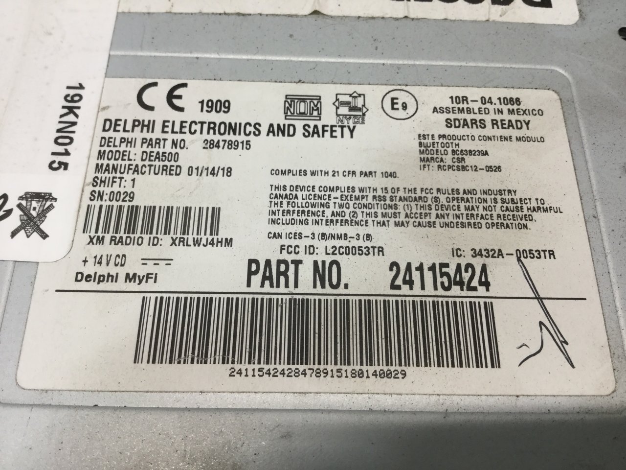 24115421 | Kenworth T680 A/V Equipment (Radio) for Sale