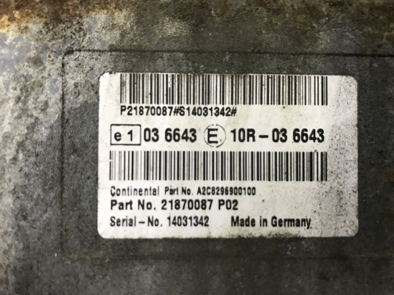 21870087P02 | Volvo D13 Aftertreatment Control Module (ACM) for Sale
