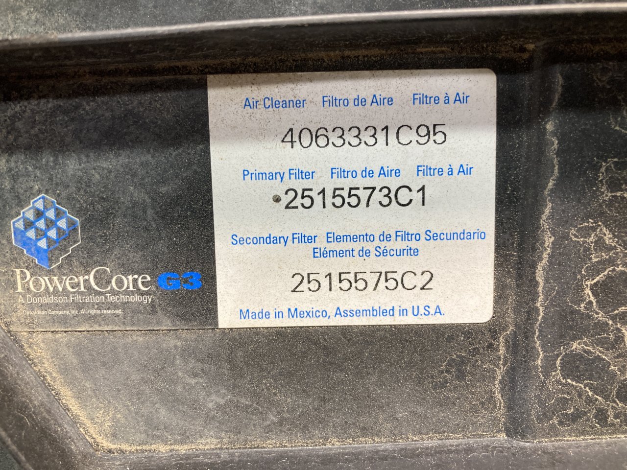 4063331C95 | International LT Air Cleaner for Sale
