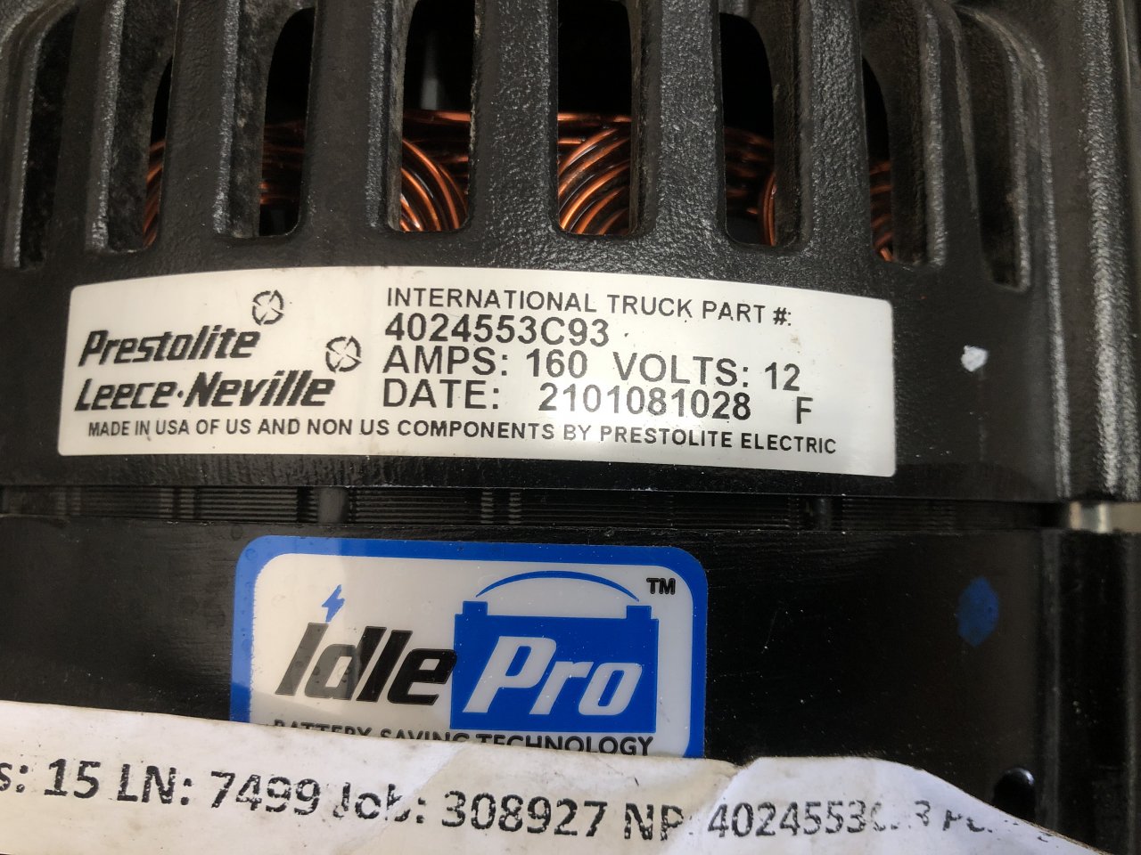 4024553C93 | International MV607 Alternator for Sale