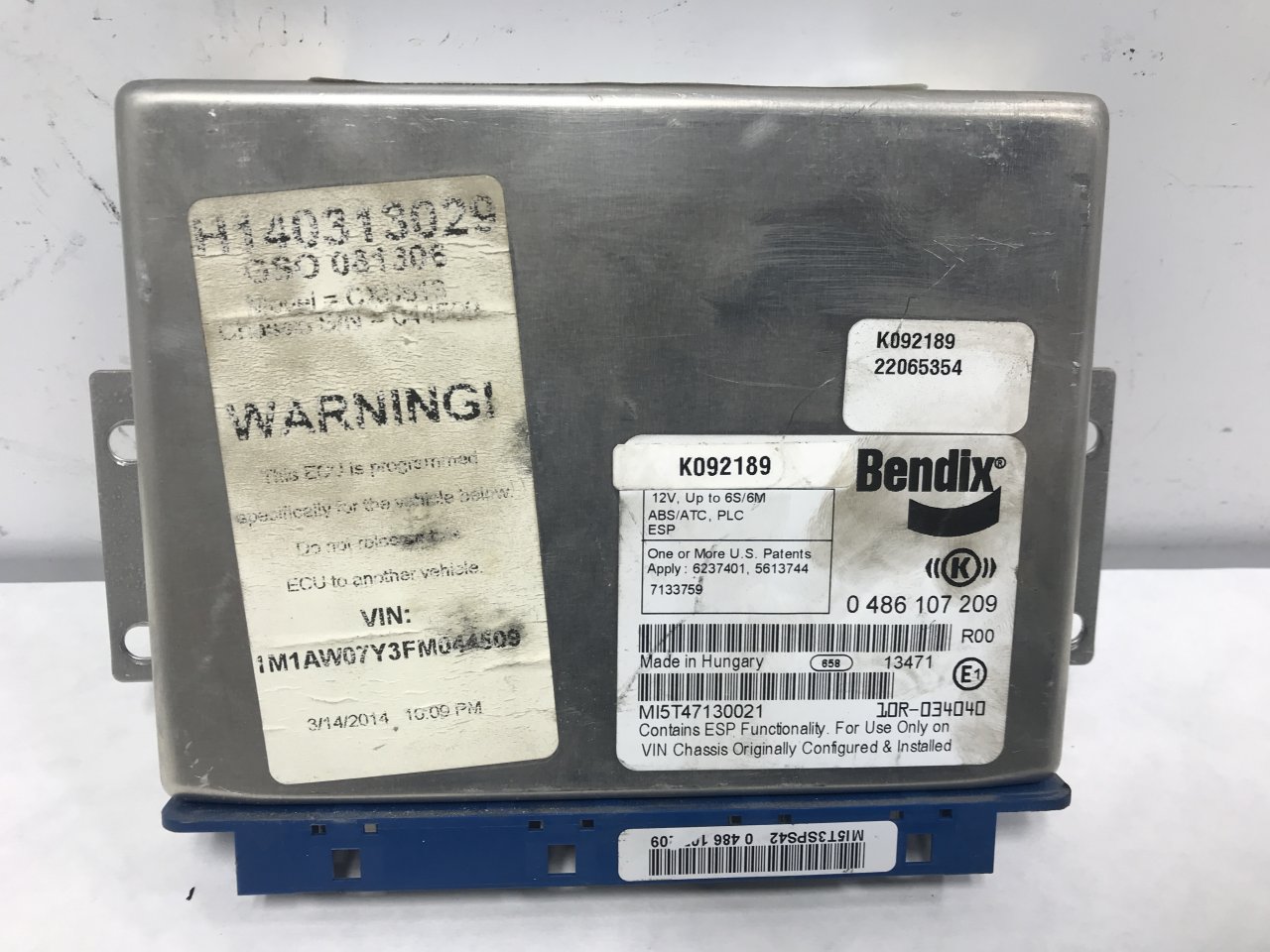 K092189 | Mack CXU613 Brake Control Module (ABS) for Sale