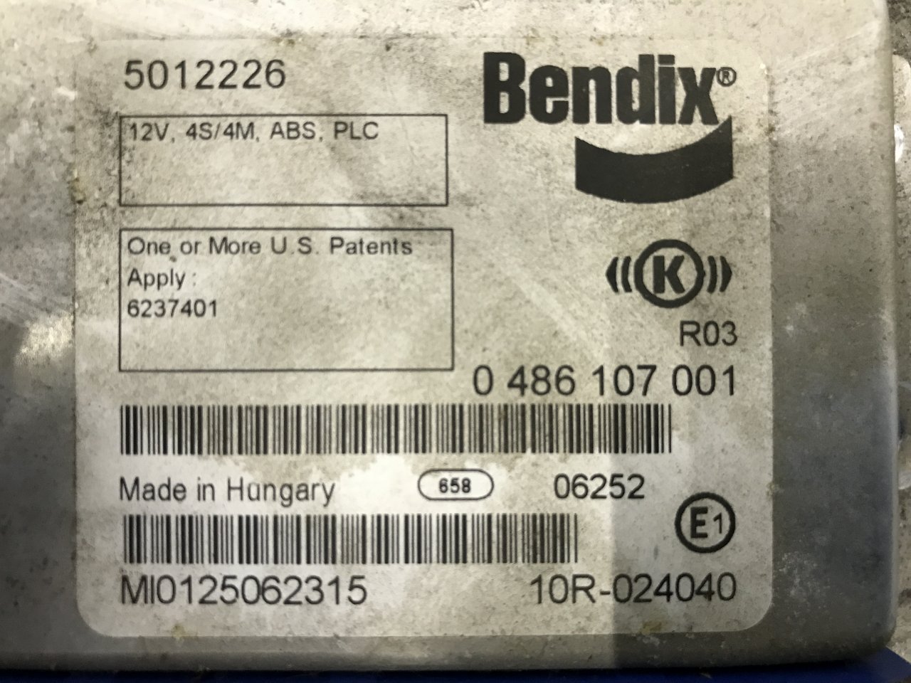 5012226 | Kenworth T600 Brake Control Module (ABS) for Sale