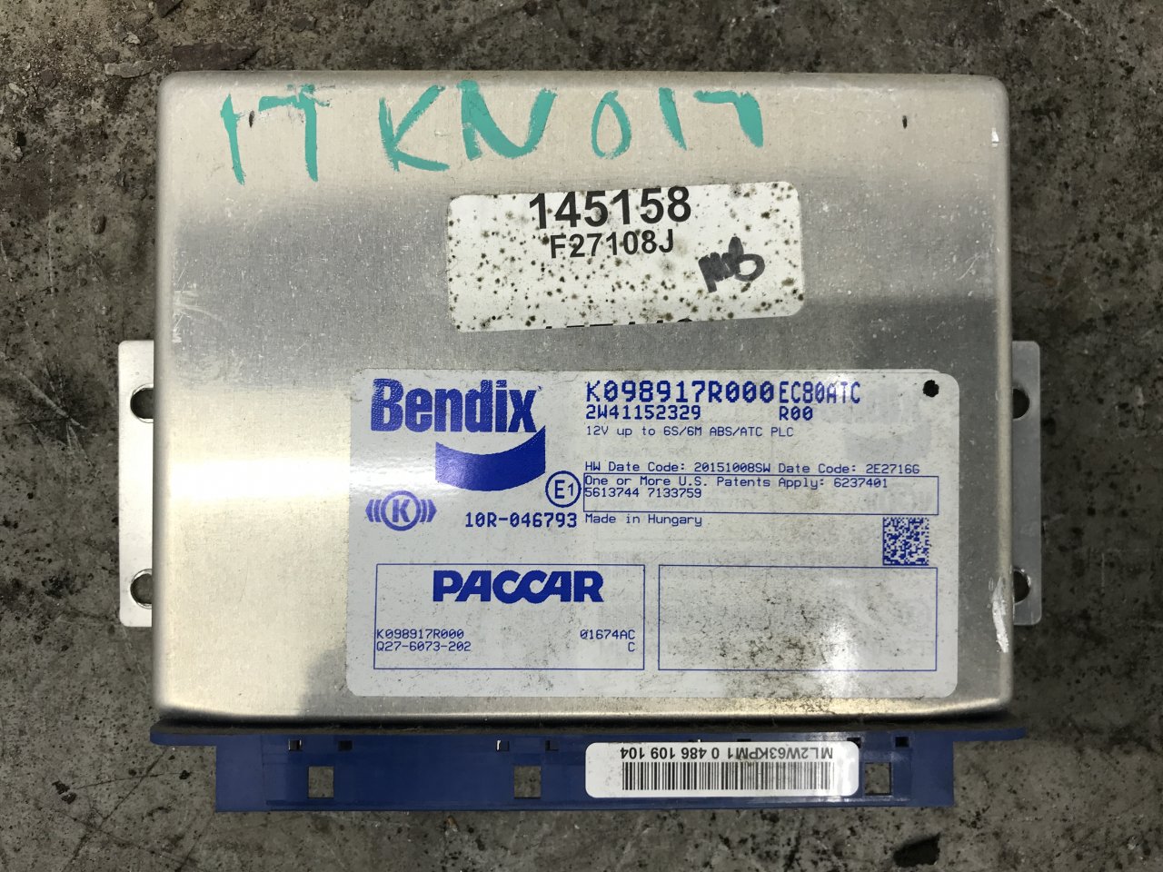 Q276073202 | Kenworth T680 Brake Control Module (ABS) for Sale