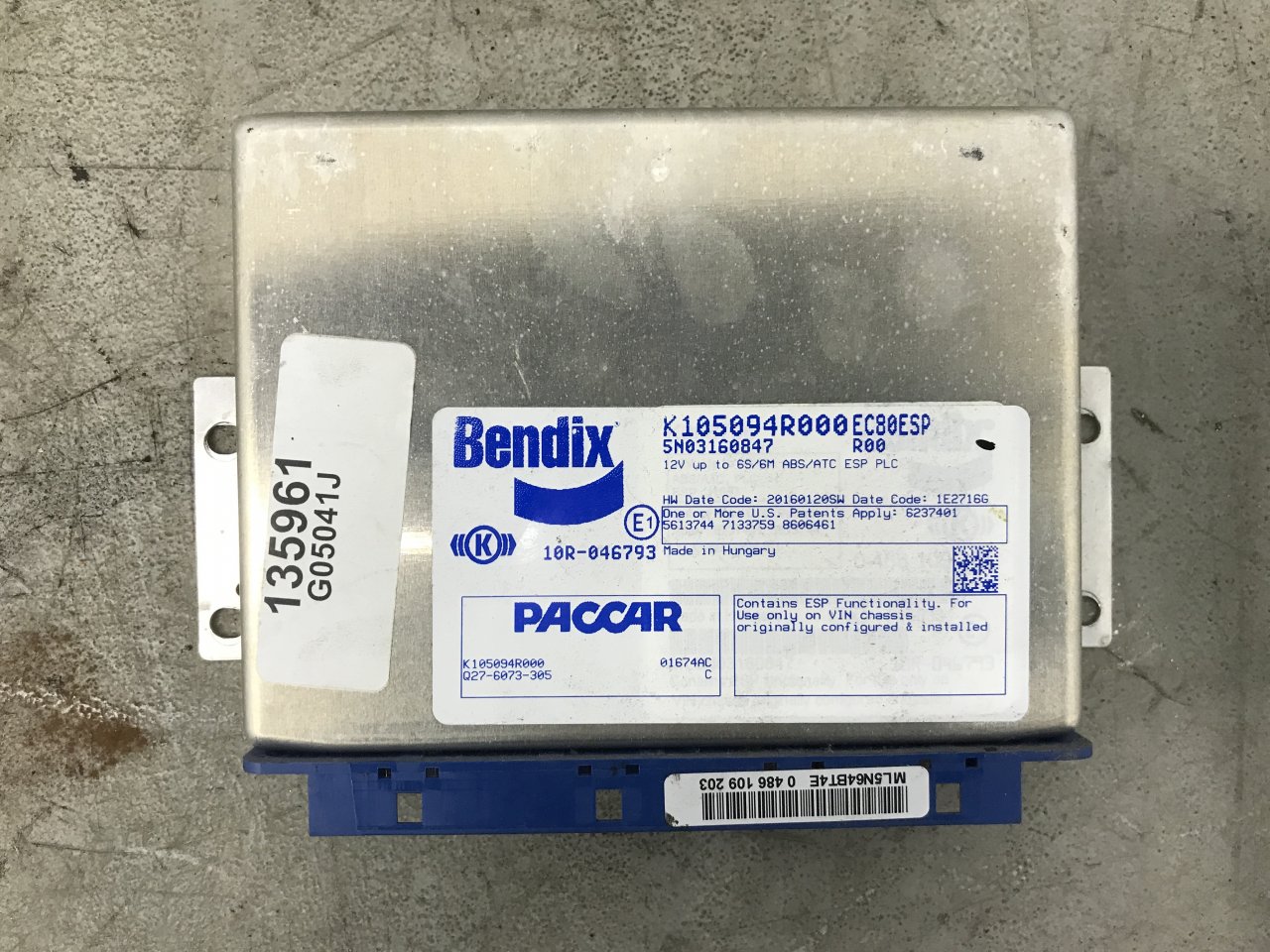 Q276073305 | Kenworth T680 Brake Control Module (ABS) for Sale