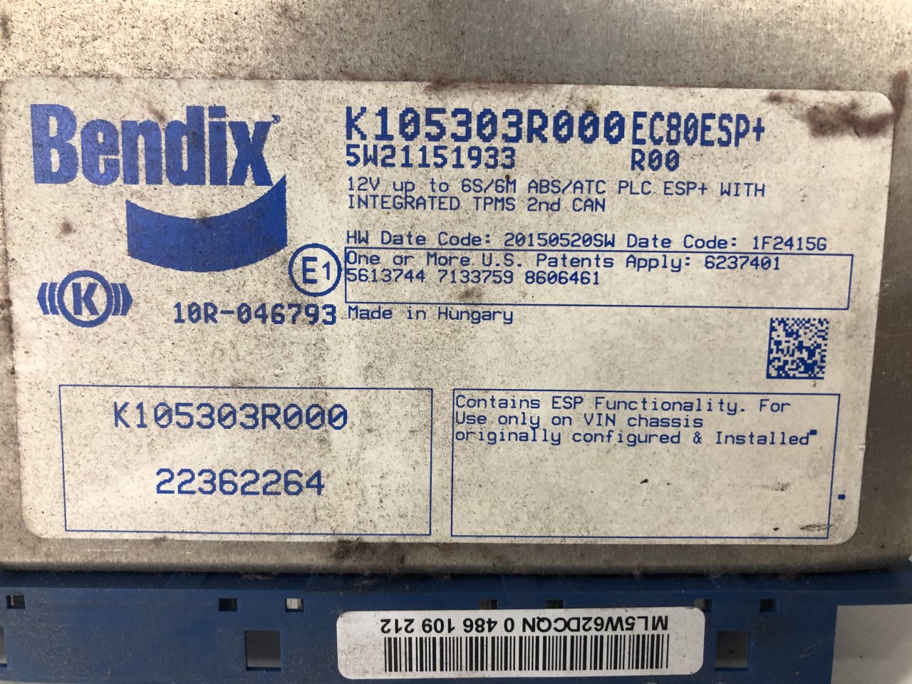 22362264 | Volvo VNL Brake Control Module (ABS) for Sale