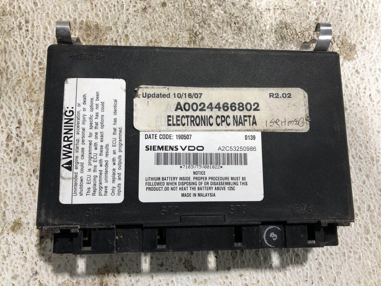 A0024466802 | Freightliner C120 CENTURY Cab Control Module CECU for Sale
