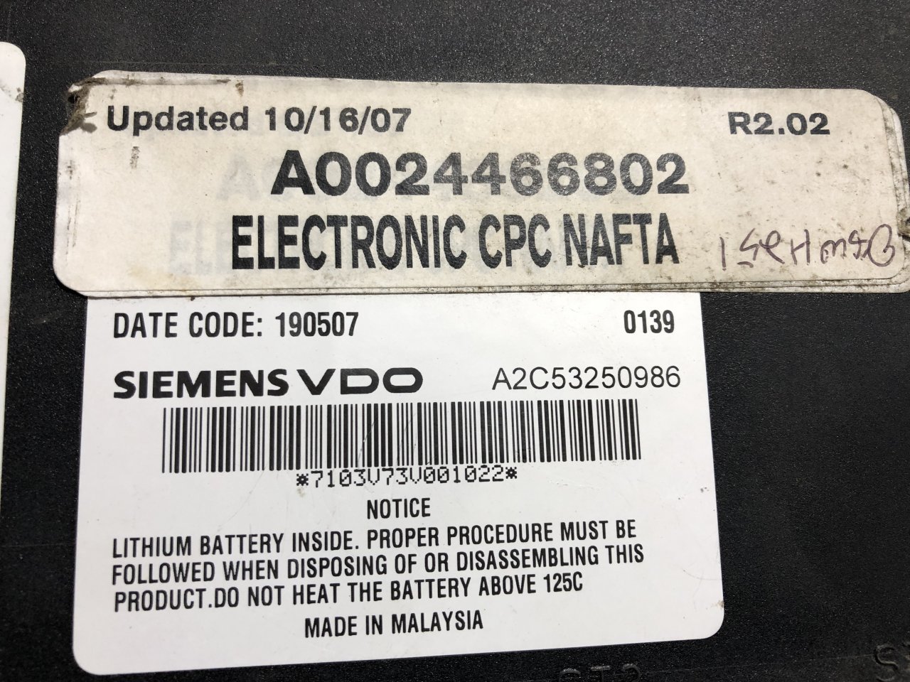 A0024466802 | Freightliner C120 CENTURY Cab Control Module CECU for Sale