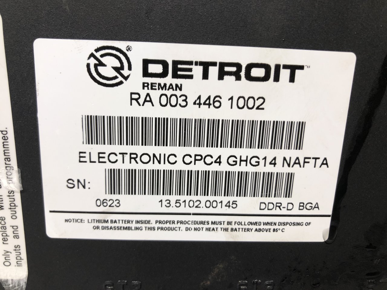 RA0034461002 | Freightliner CASCADIA Cab Control Module CECU for Sale