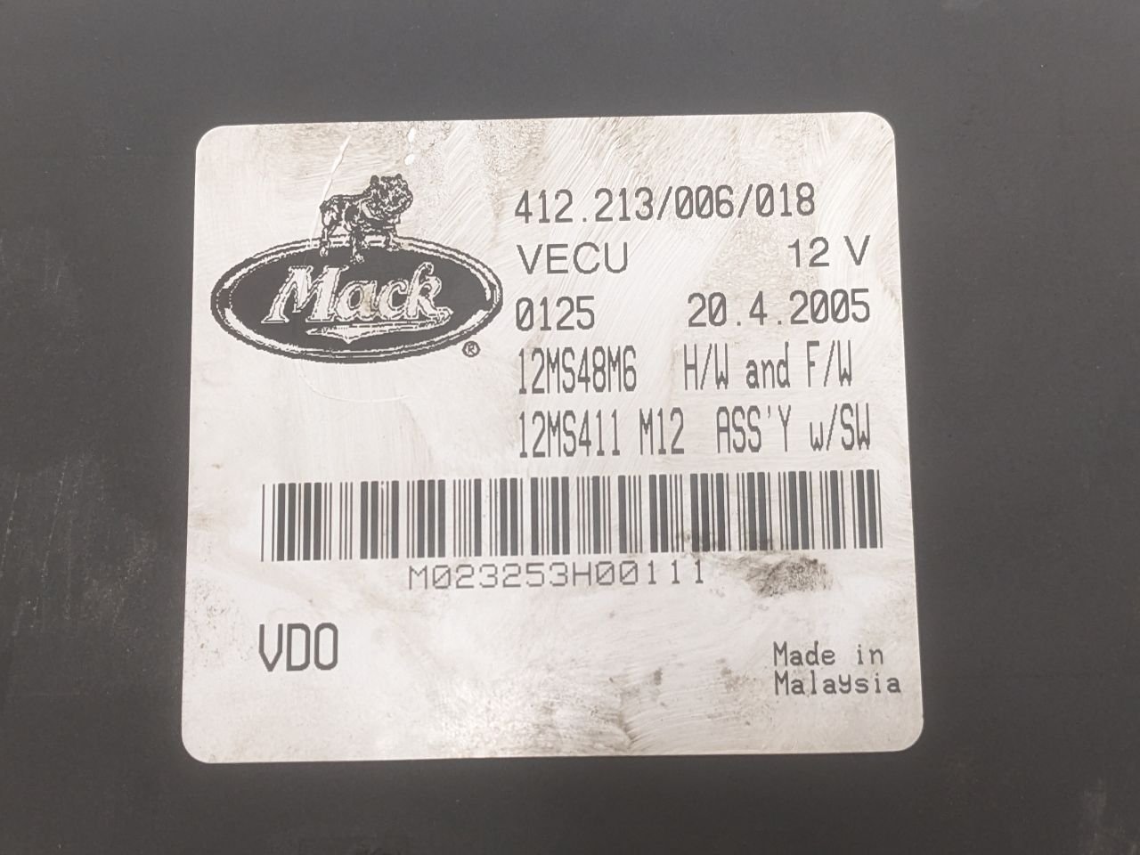 412.213/006/018 | Mack CV GRANITE Cab Control Module CECU for Sale