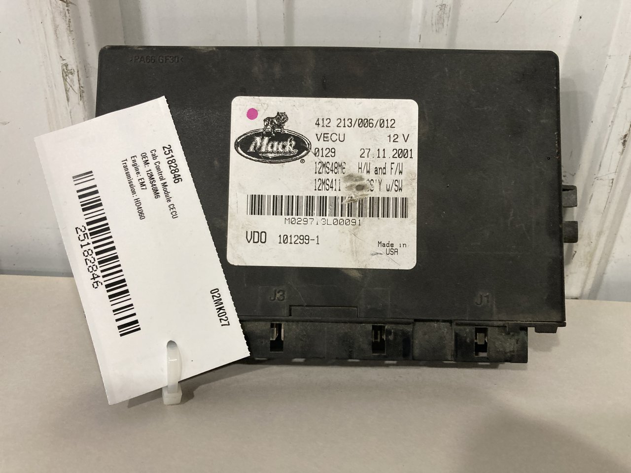 12MS48M6 | Mack RD600 Cab Control Module CECU for Sale