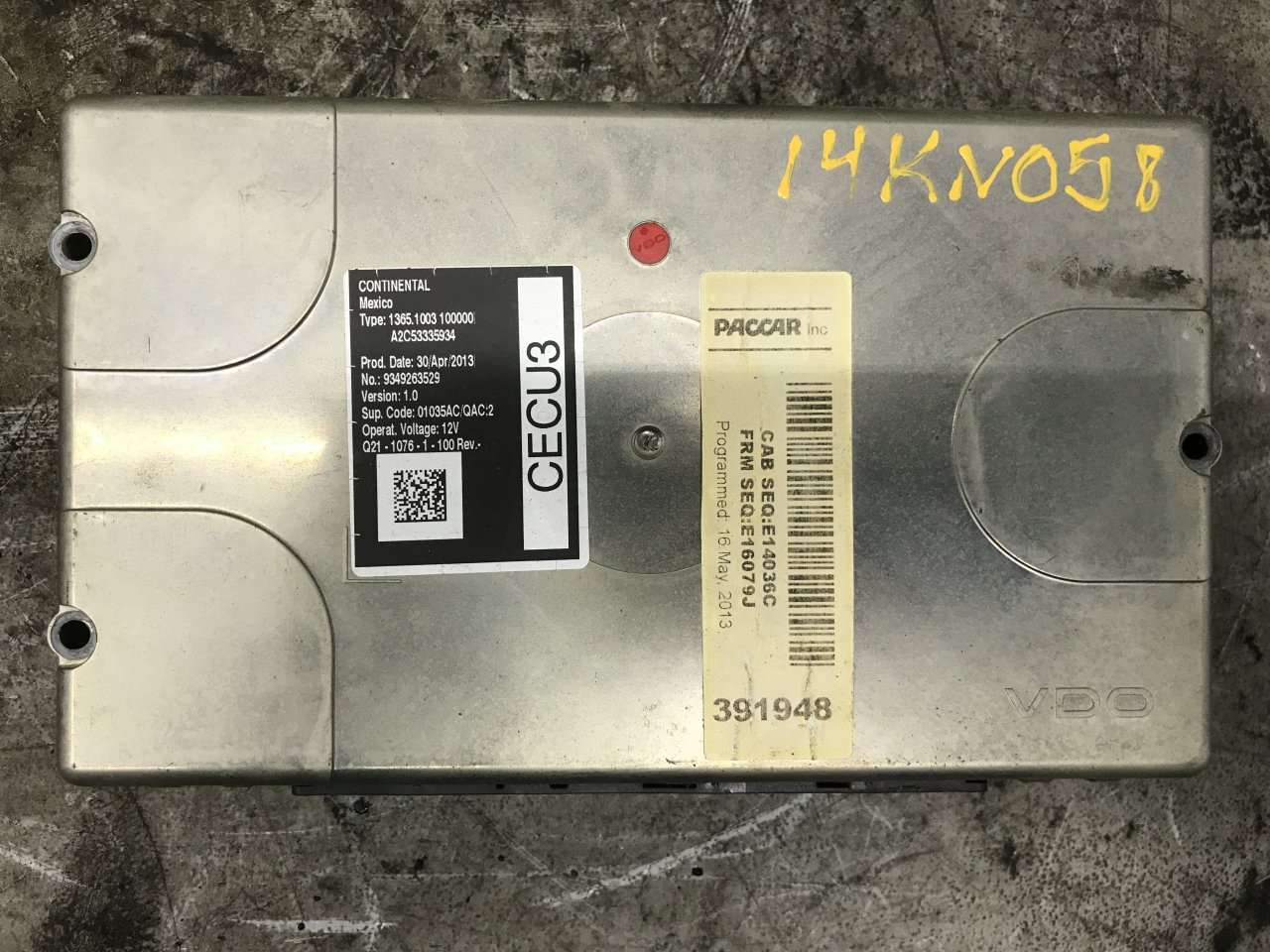 Q21-1077-3103 | Kenworth T680 Cab Control Module CECU for Sale