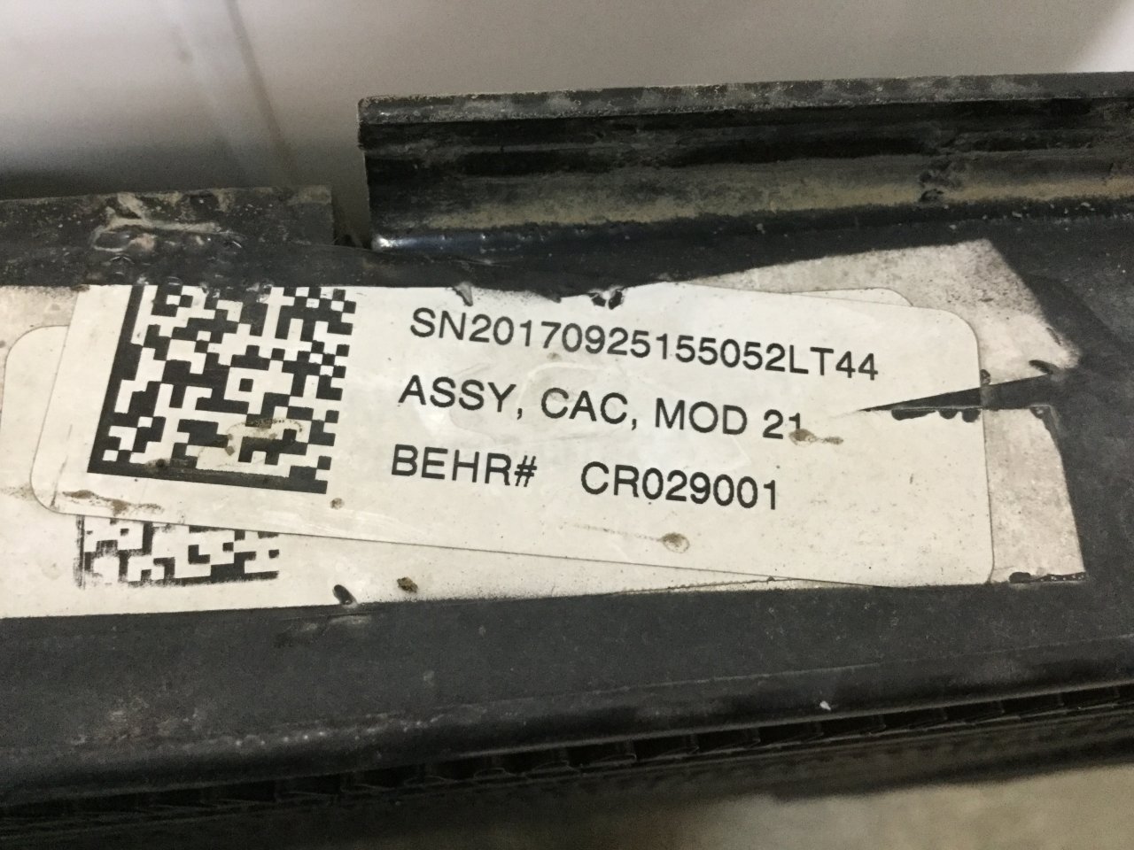 CR029001 | Peterbilt 579 Charge Air Cooler (ATAAC) for Sale