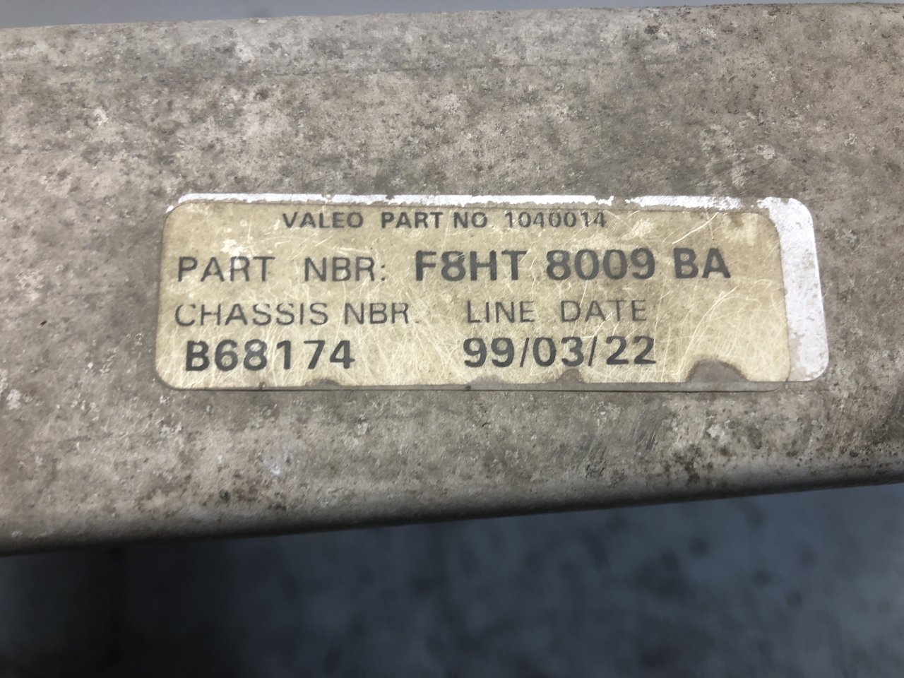 F8HT 8009 BA | Sterling L7501 Charge Air Cooler (ATAAC) for Sale