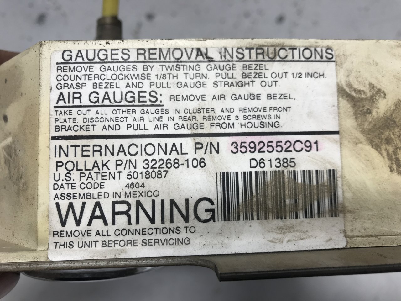 3592552C91 | International 9200 Dash Panel for Sale