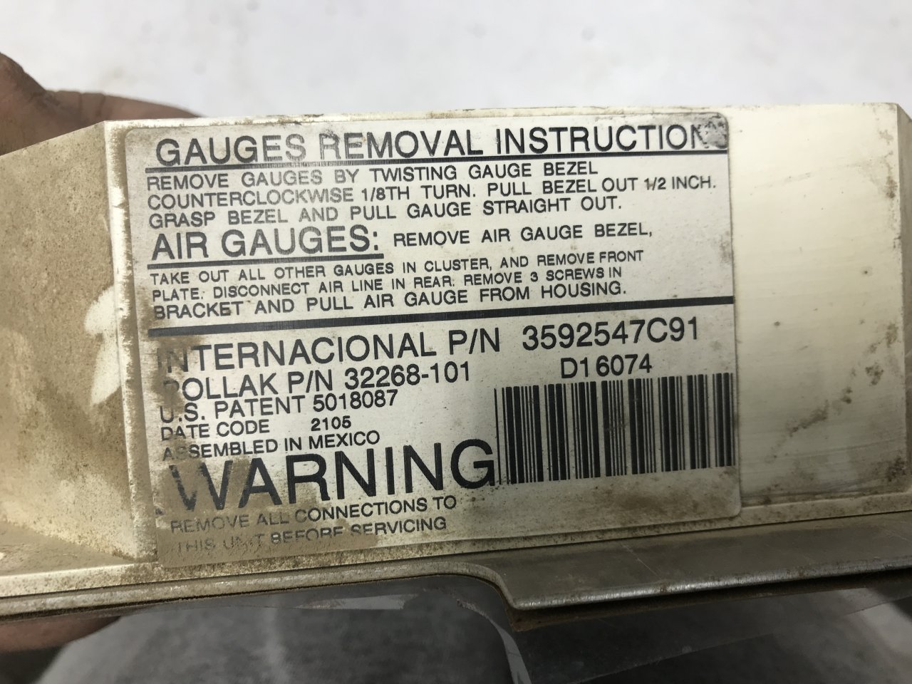 3592547C91 | International 9900 Dash Panel for Sale