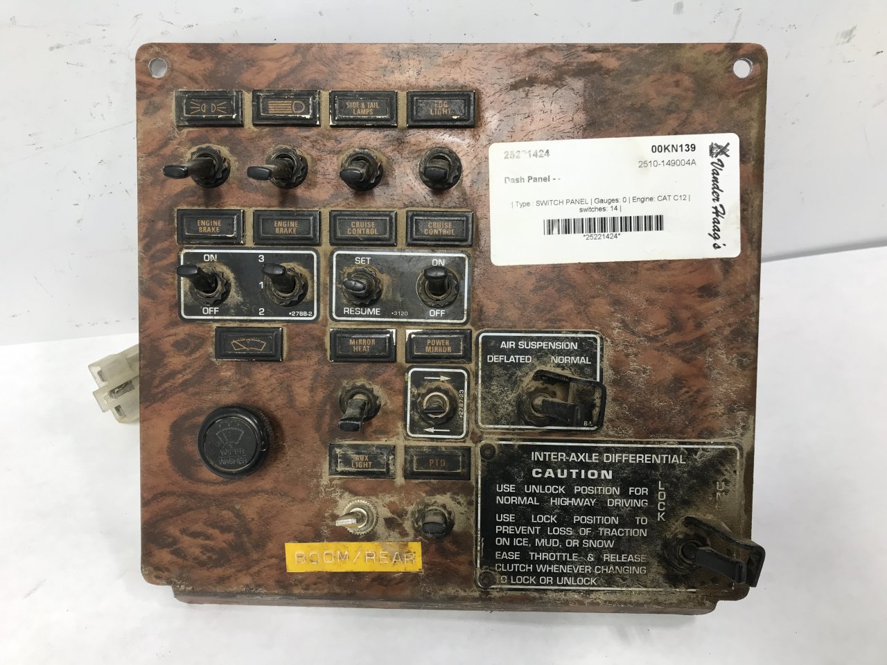 K176-8478 | Kenworth T800 Dash Panel for Sale