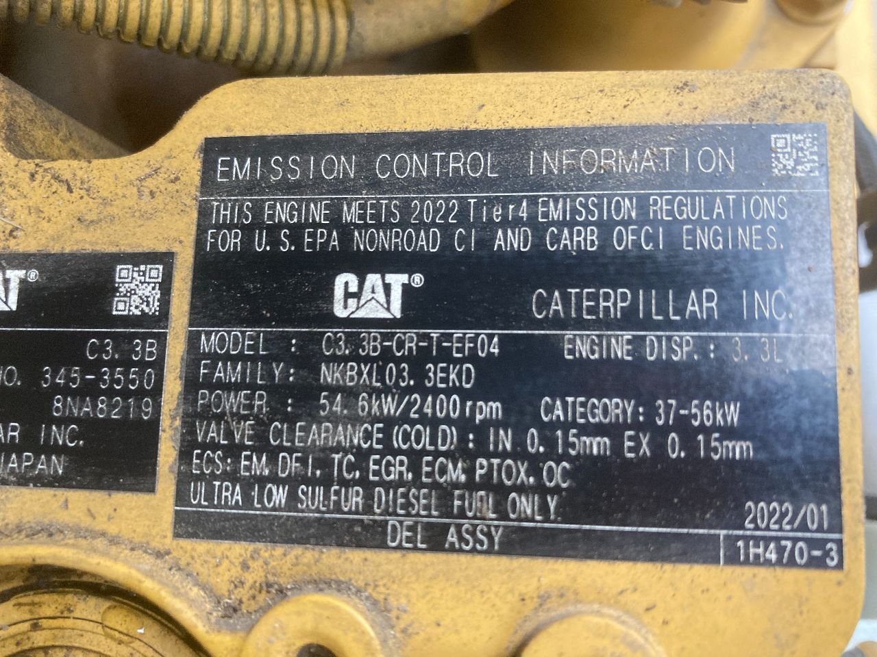 345-3550 | CAT C3.3B Engine Assembly for Sale