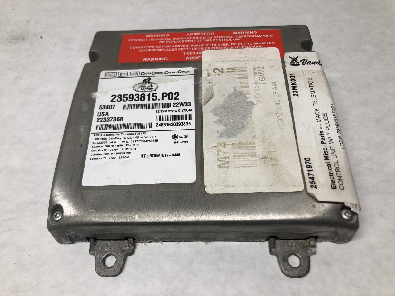 23593815.P02 | Mack ANTHEM (AN) Electrical, Misc. Parts for Sale