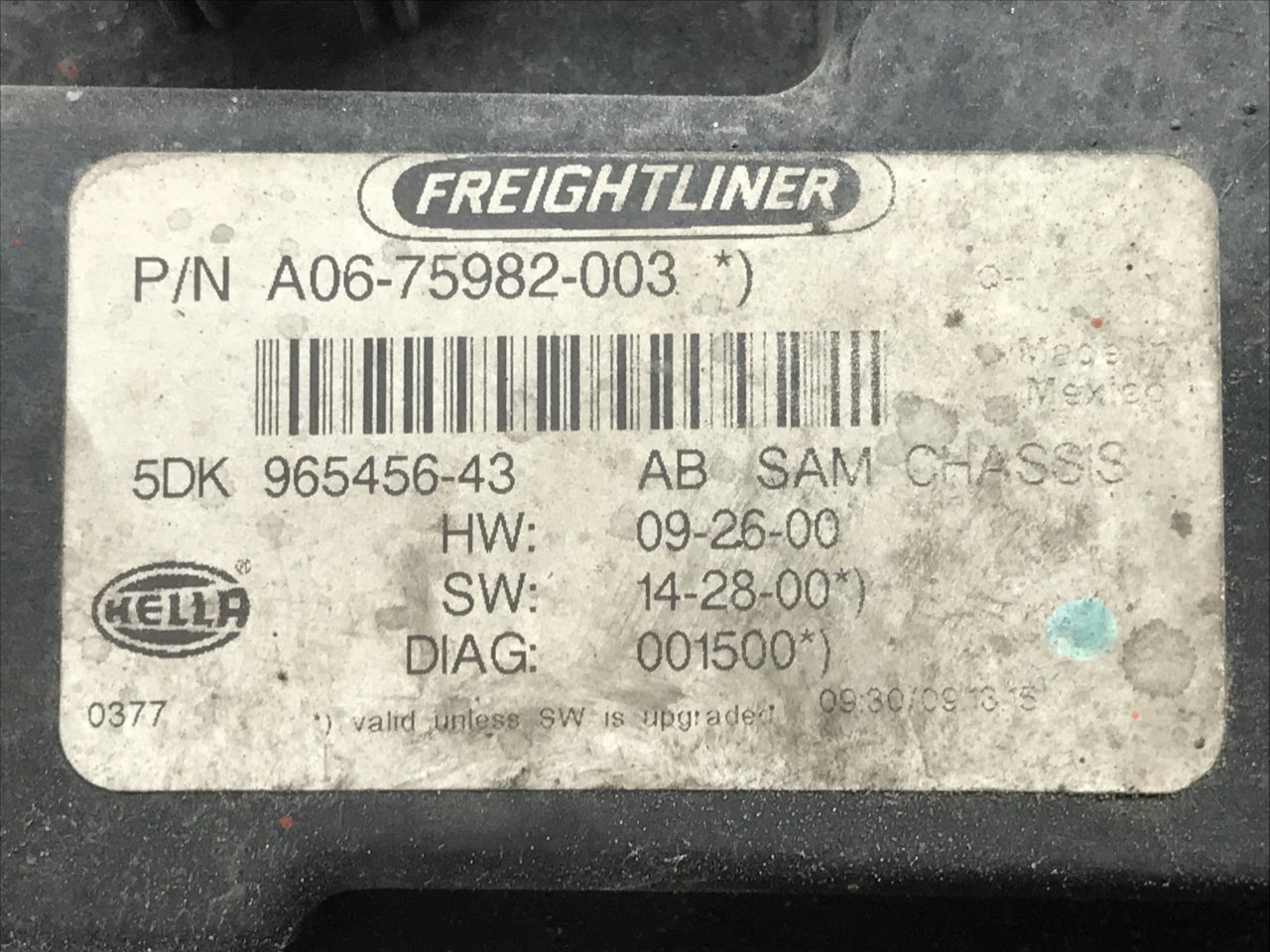 A06-75981-003 | Freightliner CASCADIA Electronic Chassis Control Module for