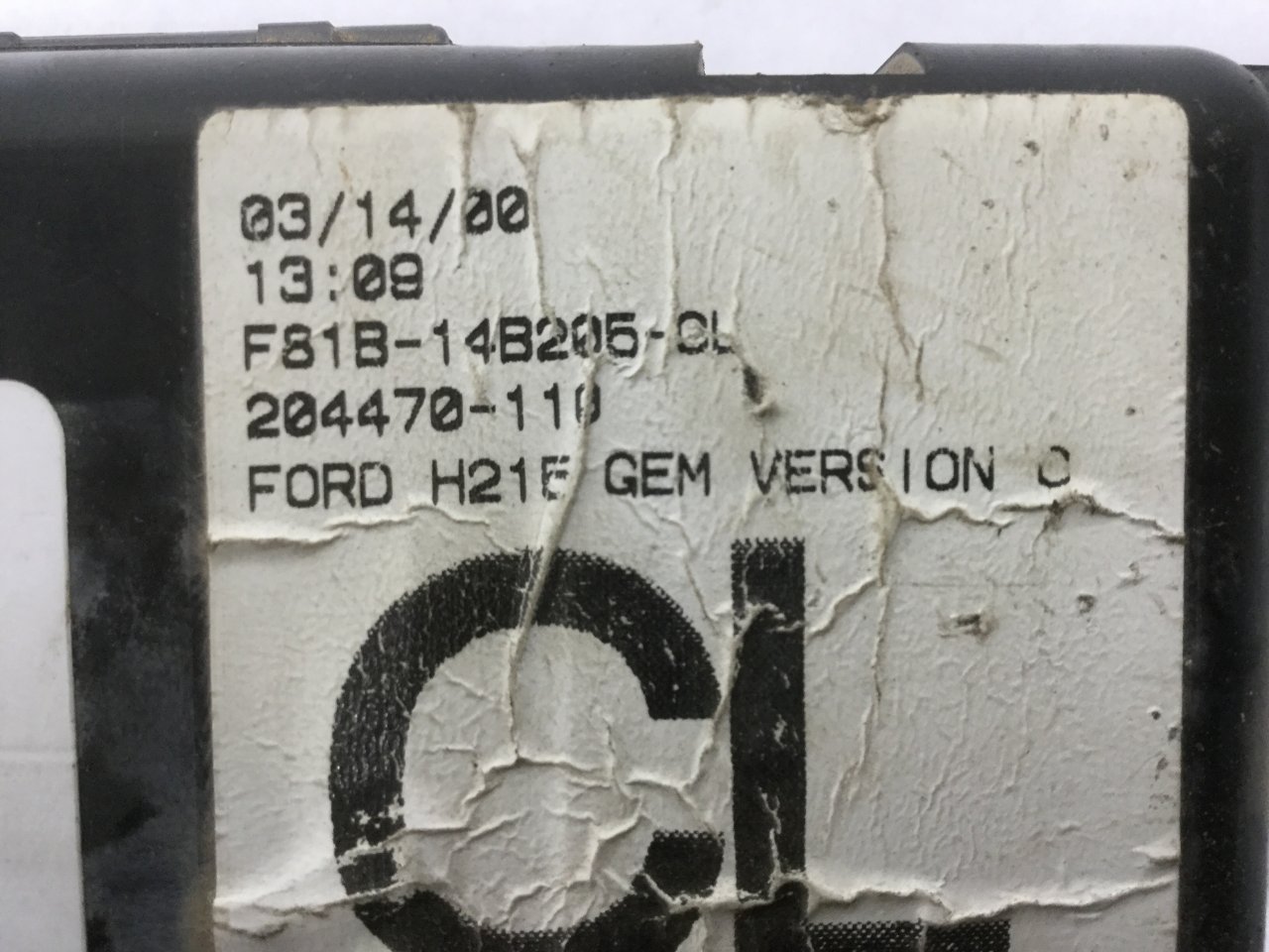 F81B-14B205-CL | Ford F650 Electronic Chassis Control Module for Sale