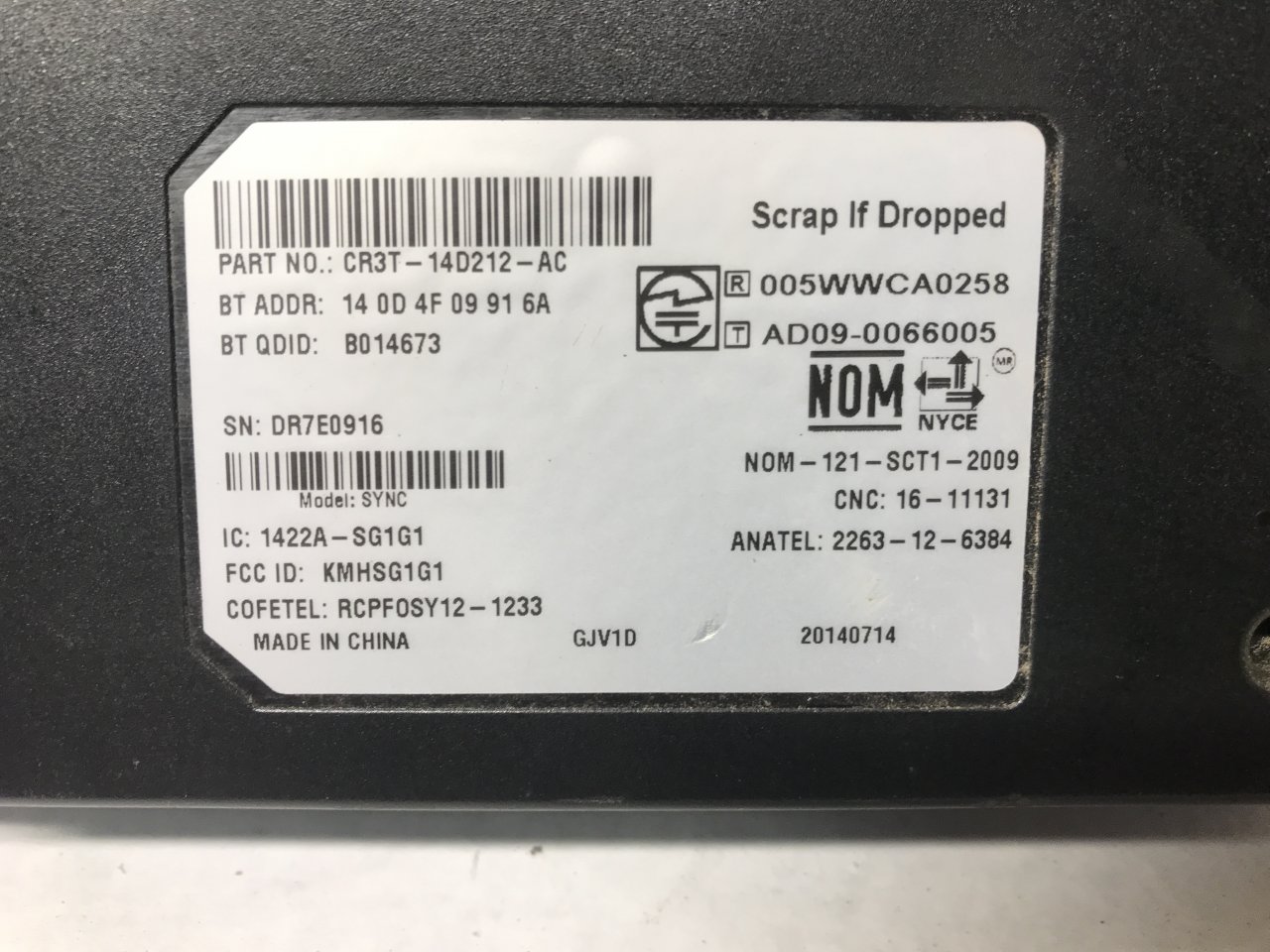 CR3T-14D212-AC | Ford F650 Electronic Chassis Control Module for Sale