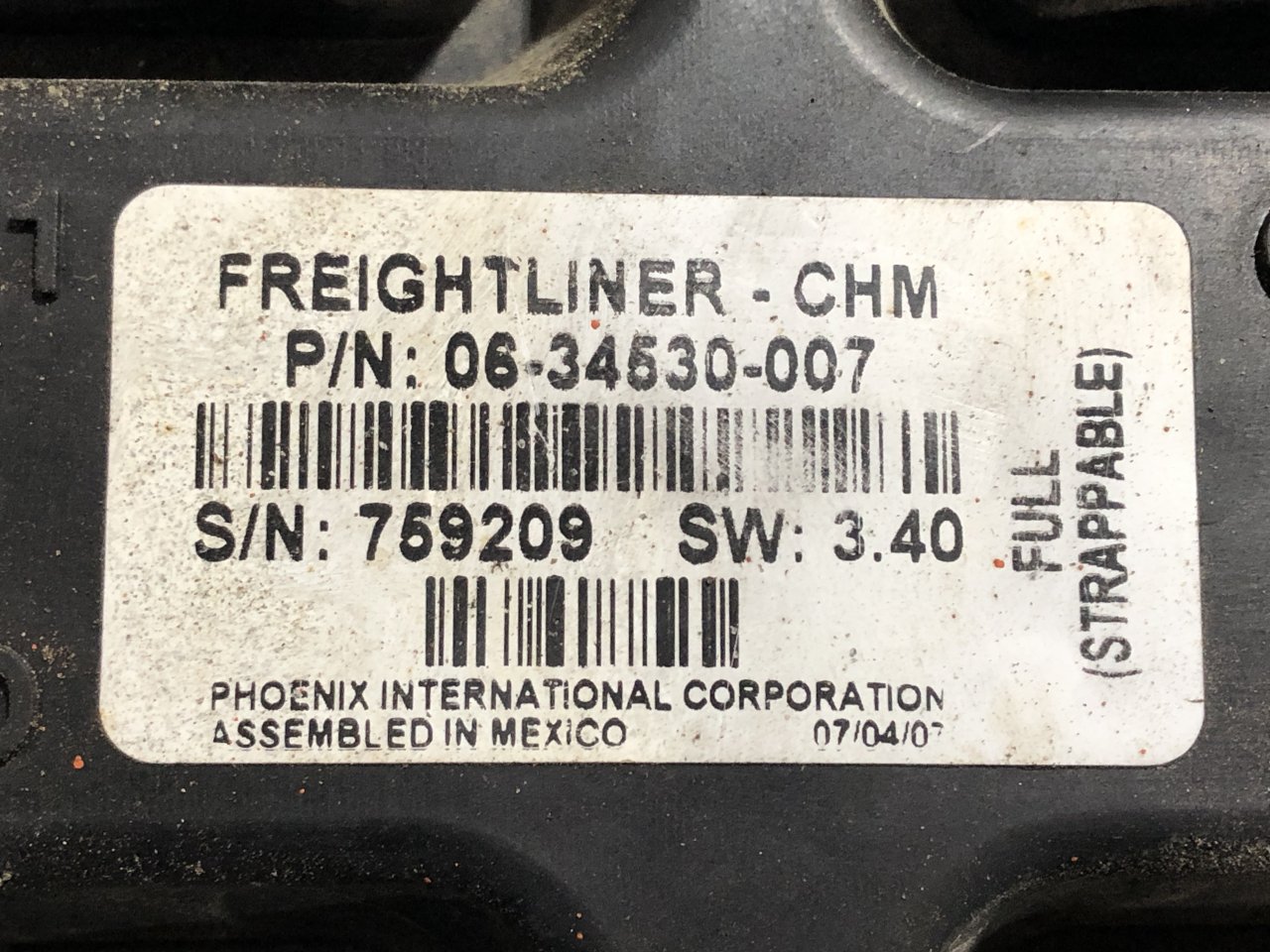 06-34630-007 | Freightliner M2 112 Electronic Chassis Control Module for Sa