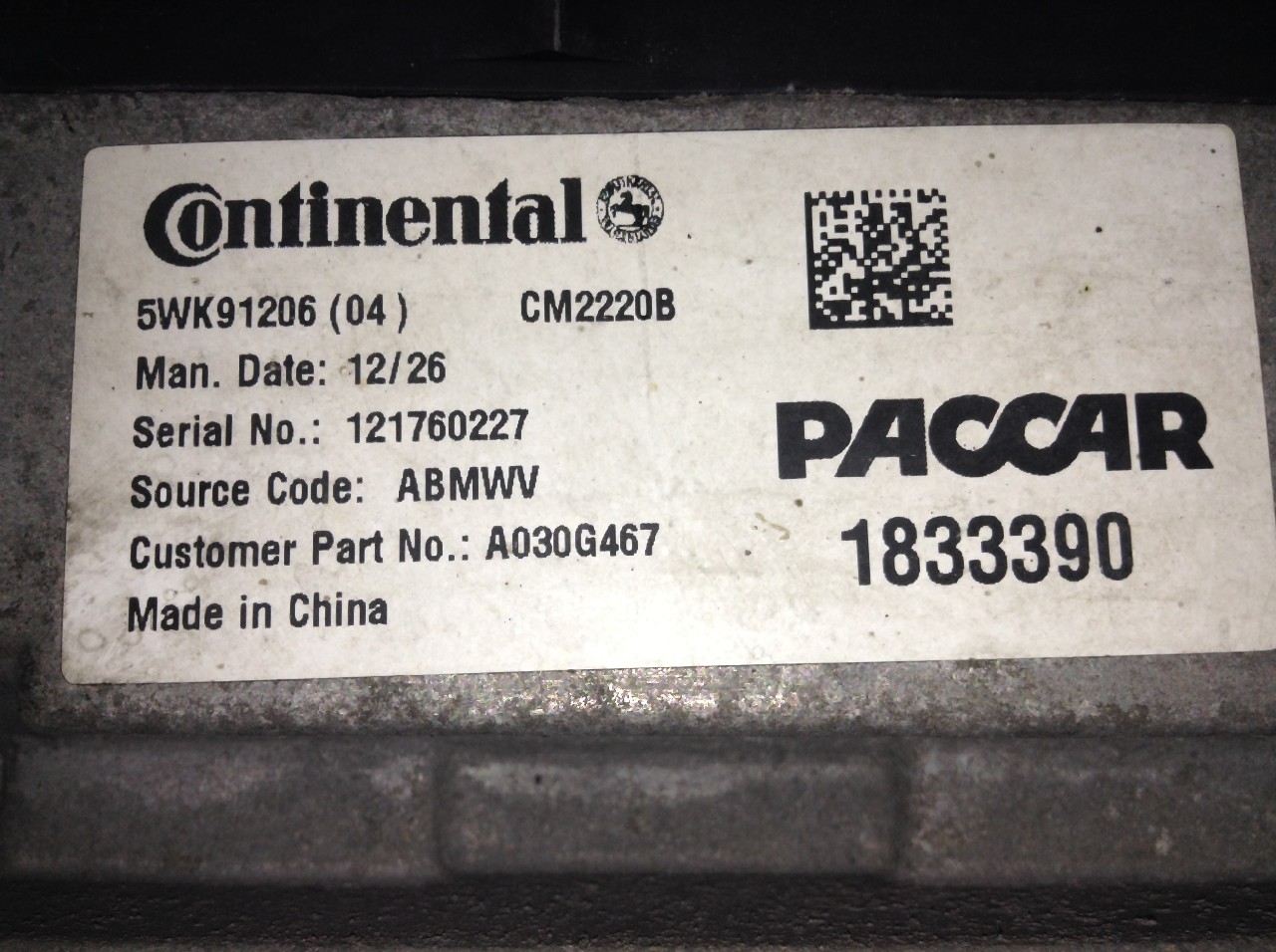 A030G467 | Kenworth T700 Electronic DPF Control Module for Sale