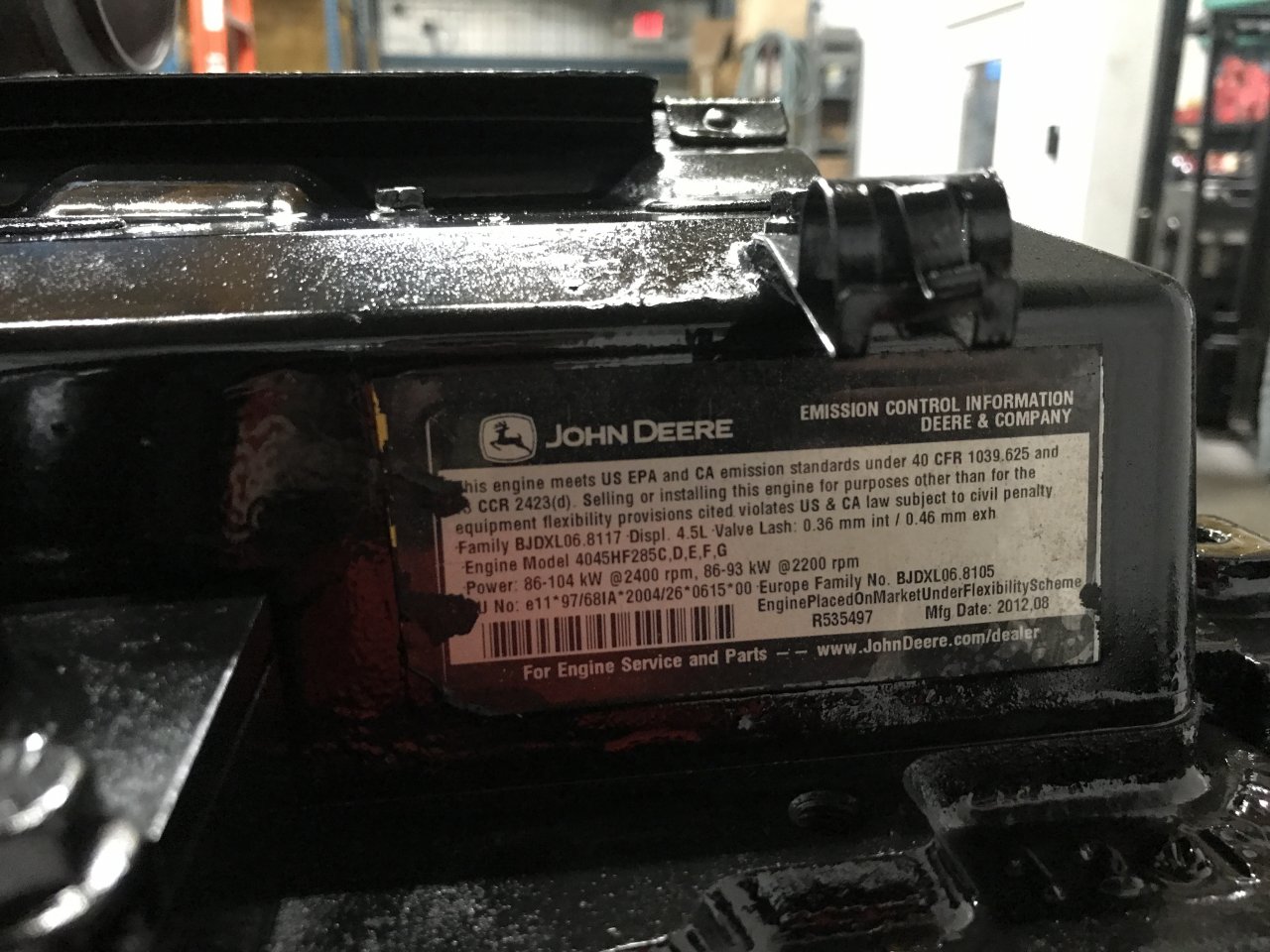 John Deere 4045HF285 Engine Assembly for Sale