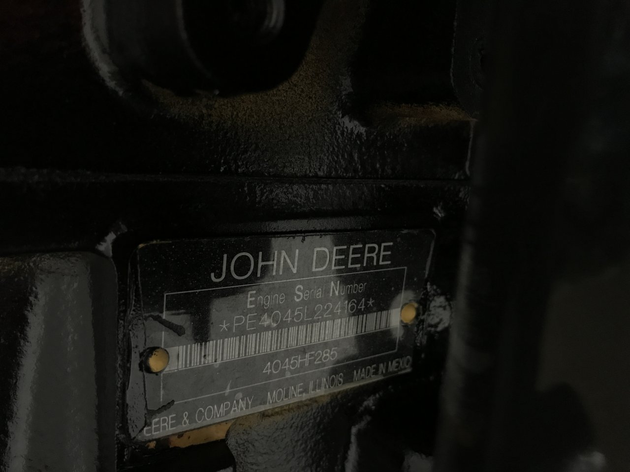 John Deere 4045HF285 Engine Assembly for Sale