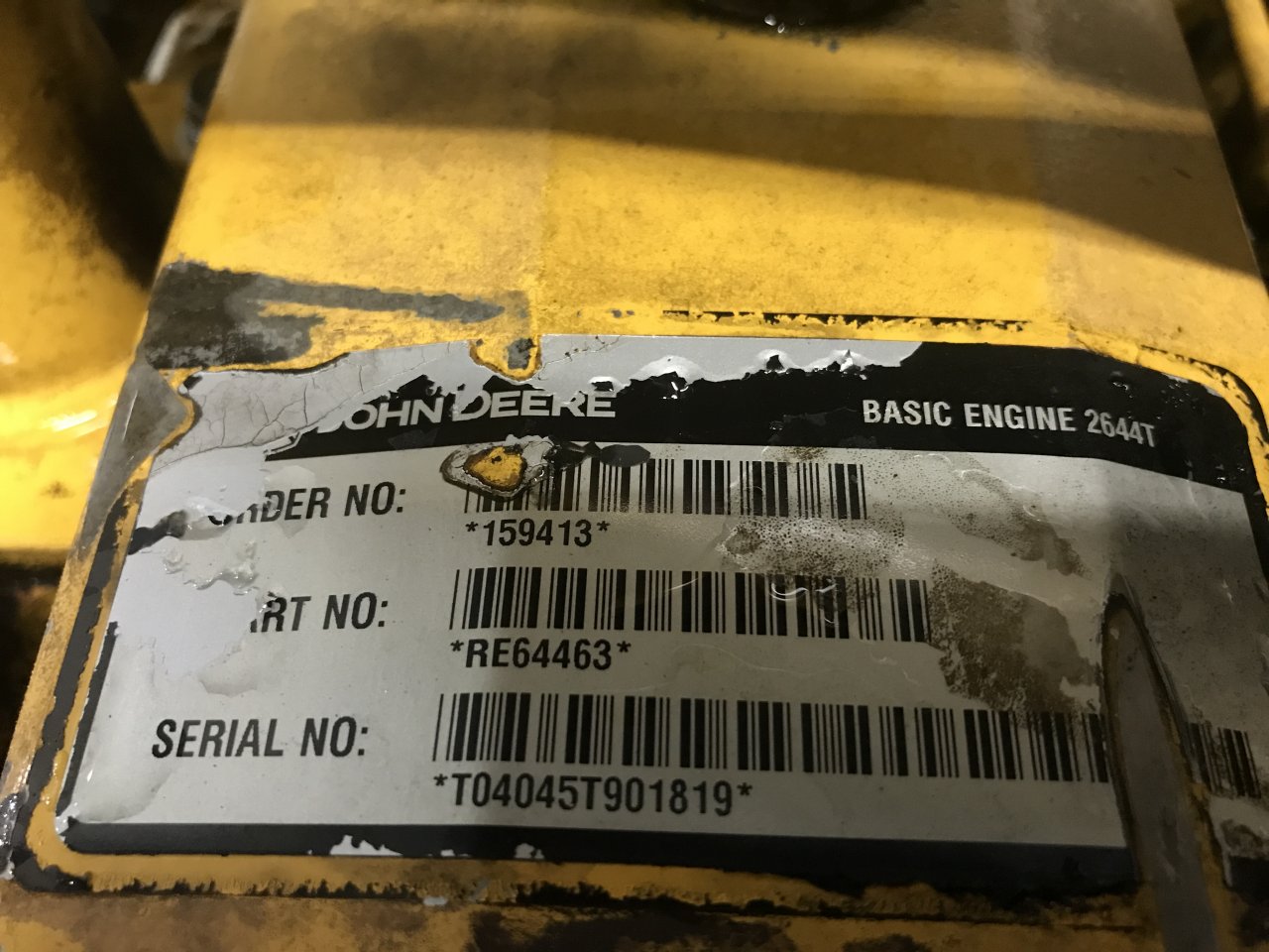 John Deere 4045T Engine Assembly for Sale