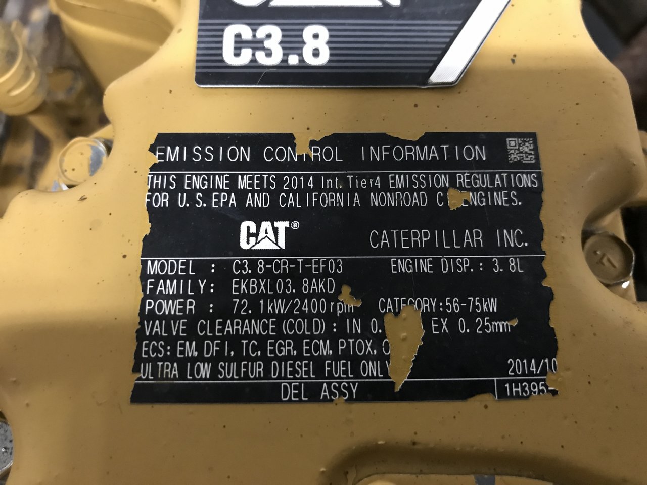 CAT C3.8 Engine Assembly for Sale