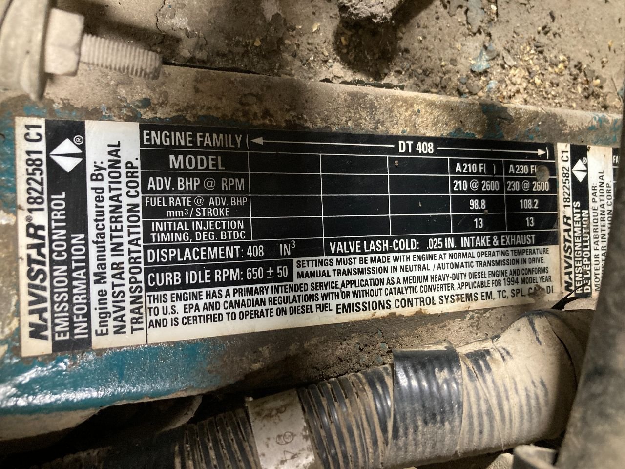 International DT408 Engine Assembly for Sale