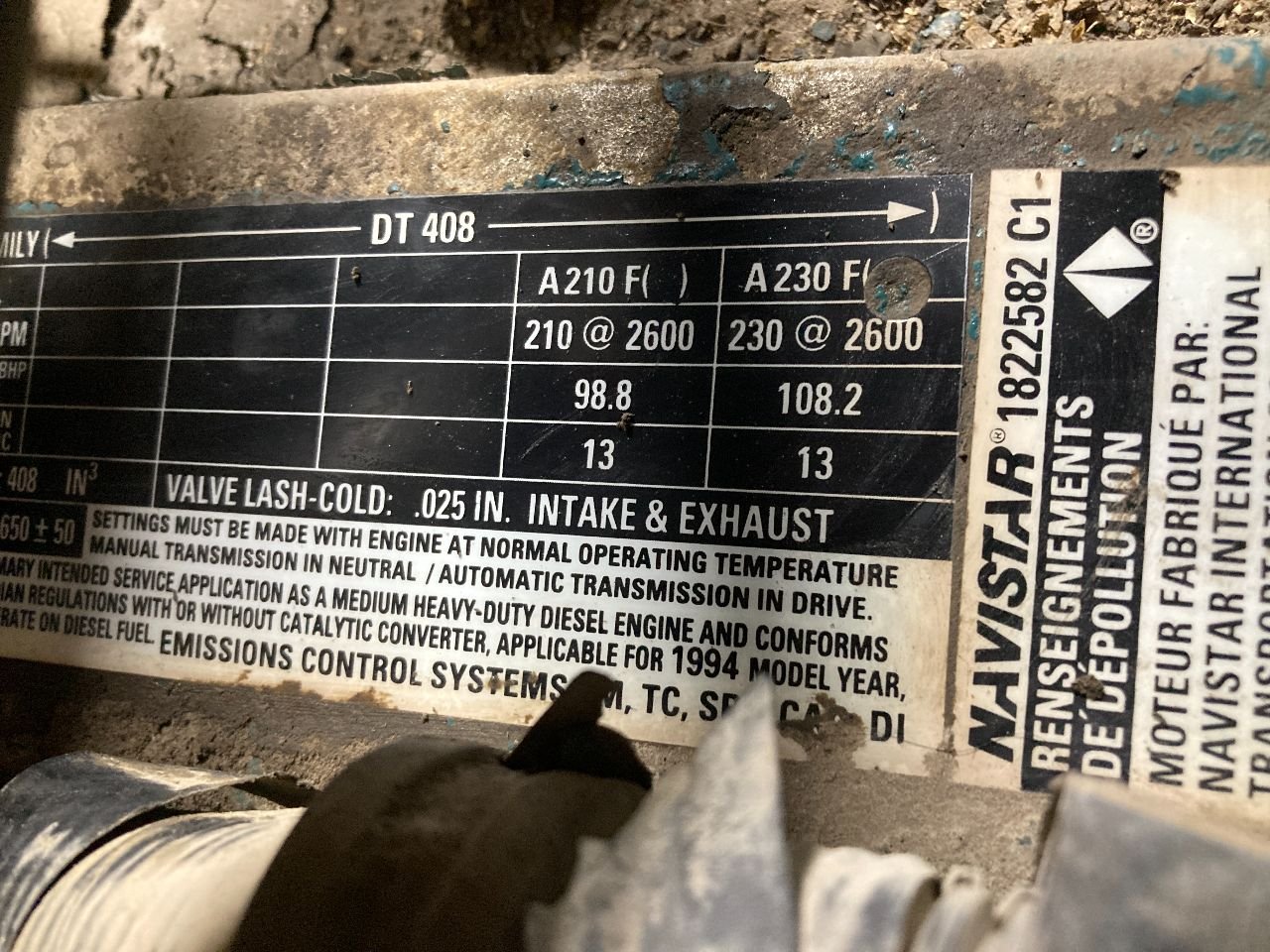 International DT408 Engine Assembly for Sale