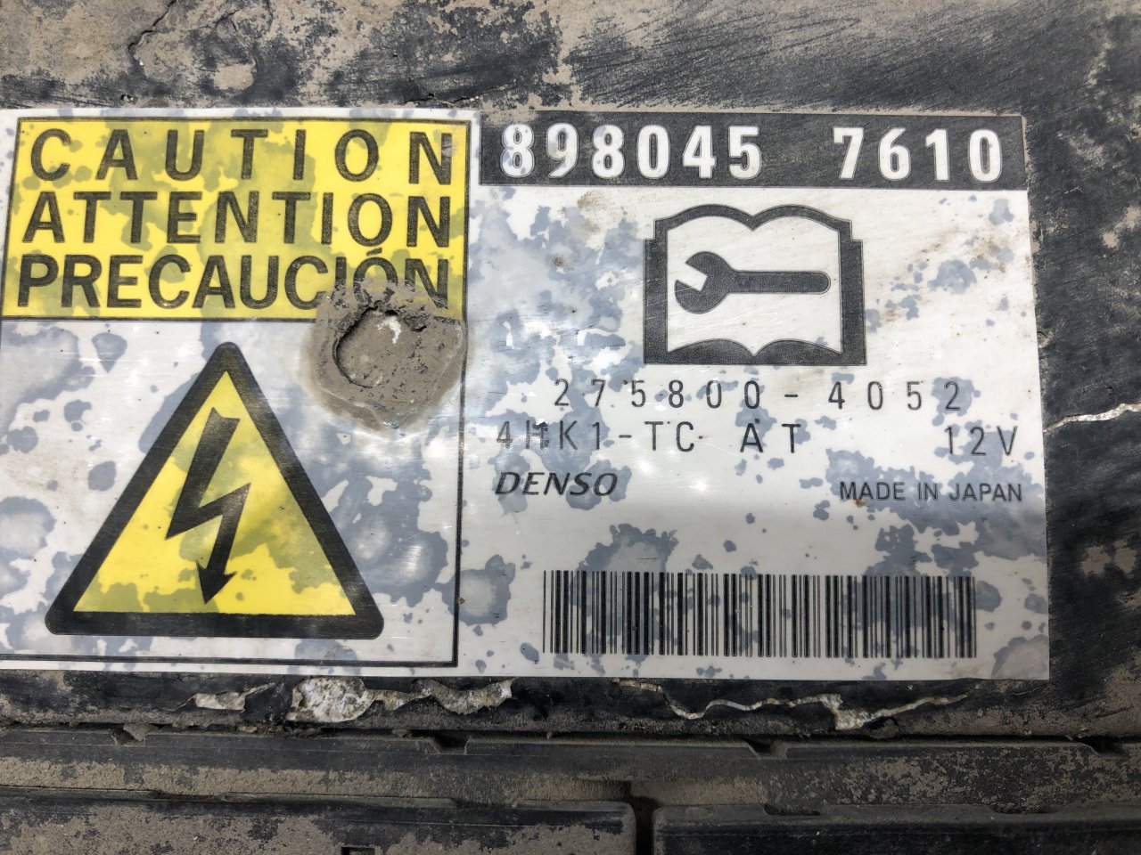 8980457610 | Isuzu 4HK1T ECM | Engine Control Module for Sale