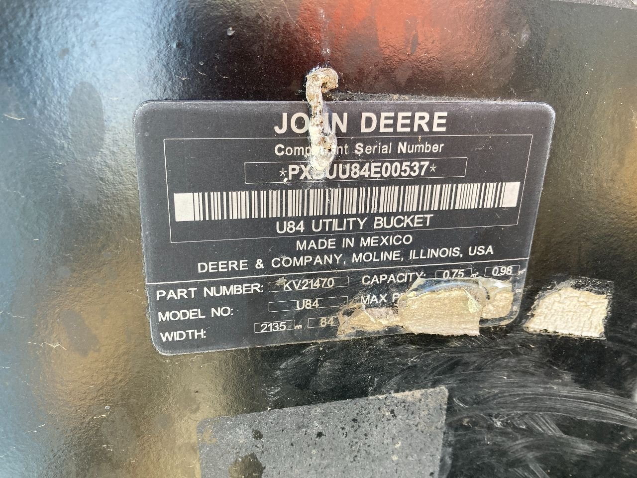 KV21470 | John Deere 330G Attachments, Skid Steer for Sale