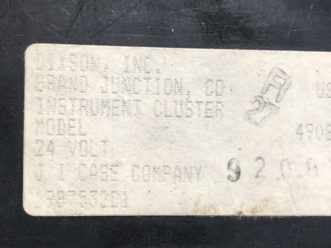 A191109 | Case 821 Instrument Cluster for Sale