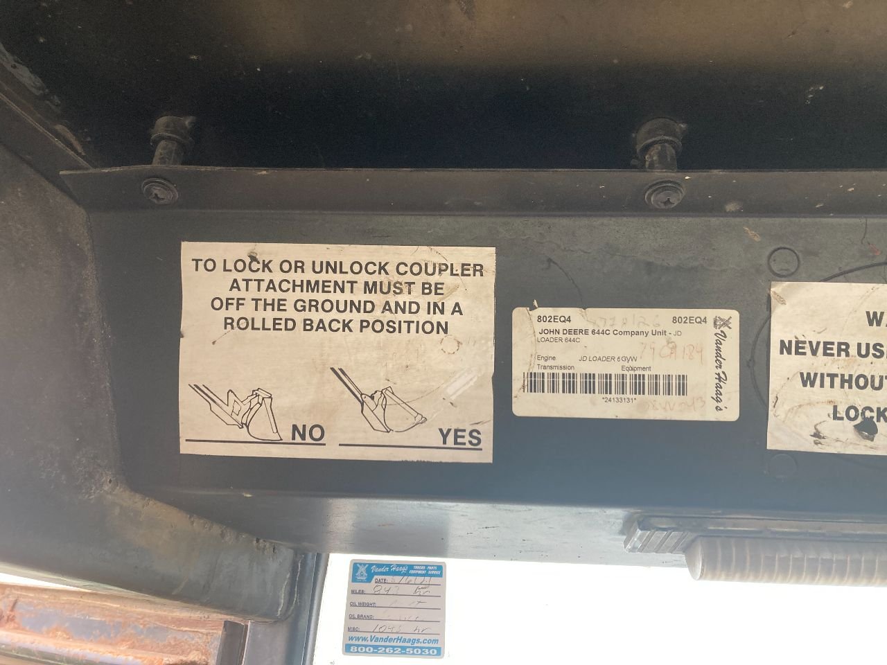 John Deere 644C Interior, Misc. Parts for Sale