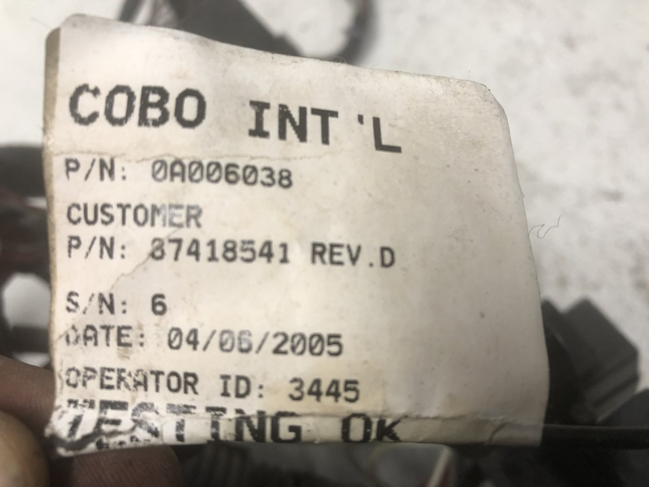 87418541 | Case 580 SM Wiring Harness for Sale