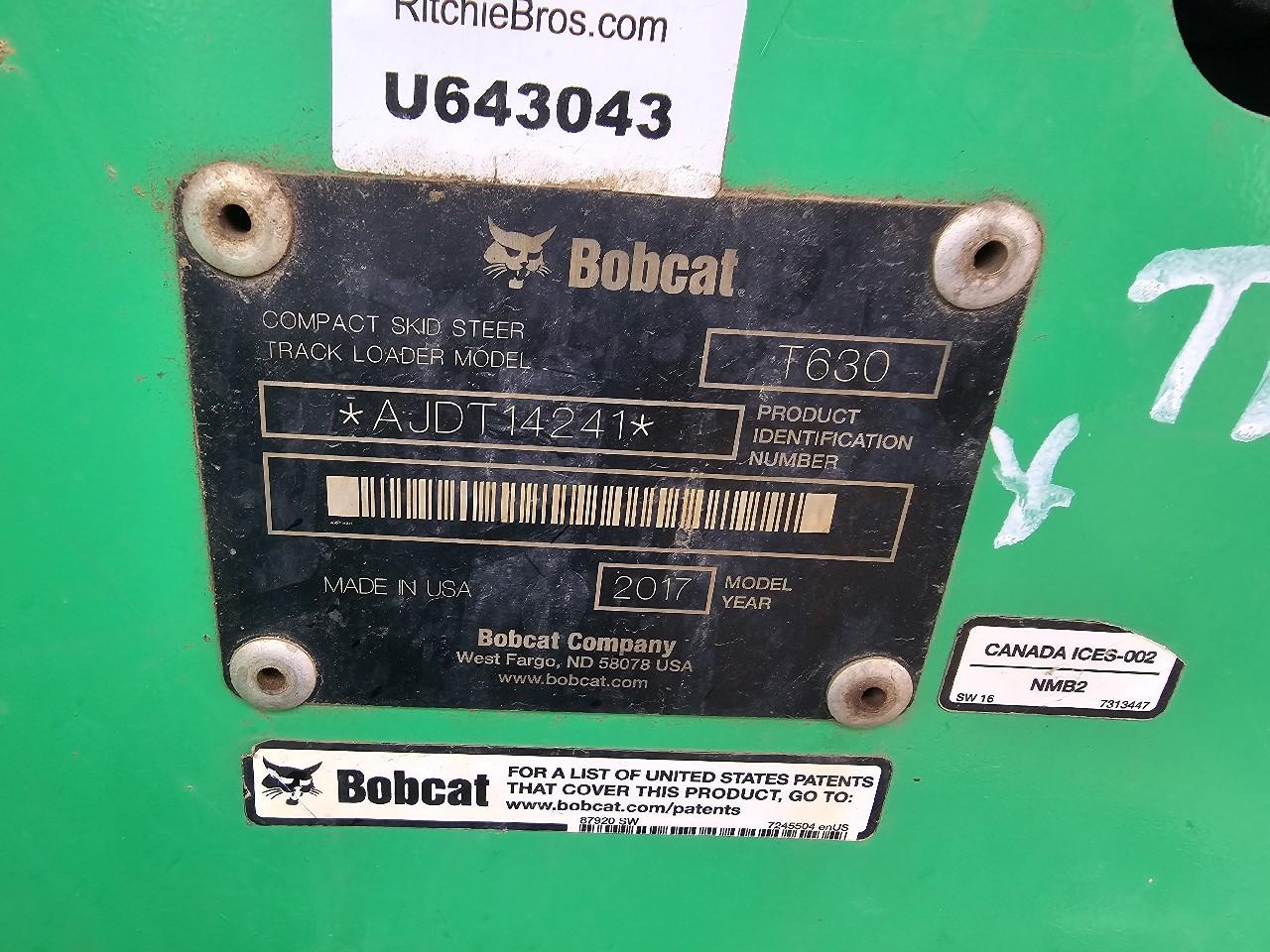 Bobcat T630 Equipment Parts Unit for Sale