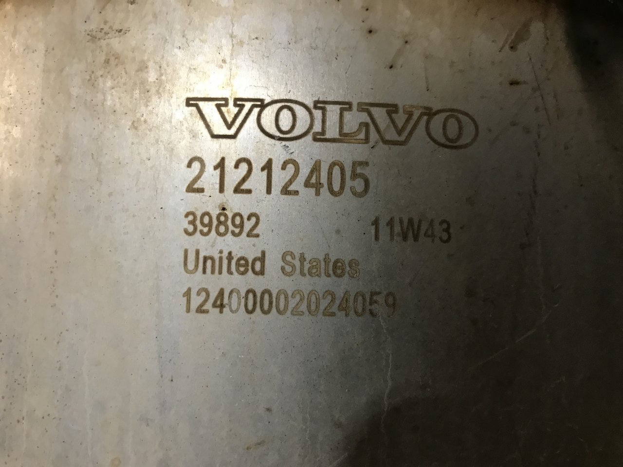 21212405 | Volvo D13 Exhaust DPF Filter for Sale