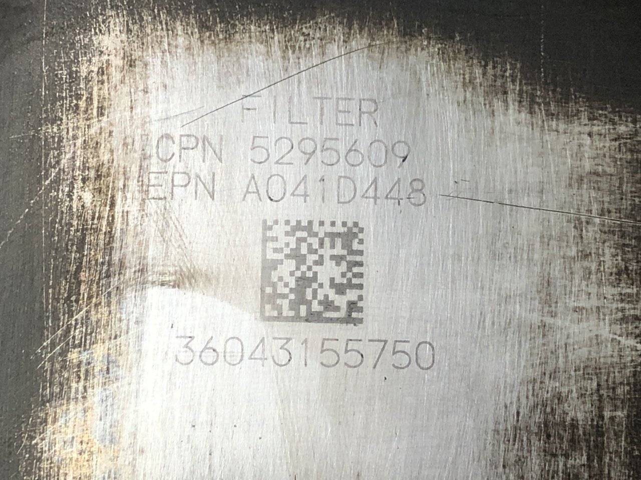 A041D448/ 5295609 | Cummins ISX15 DPF Filter for Sale