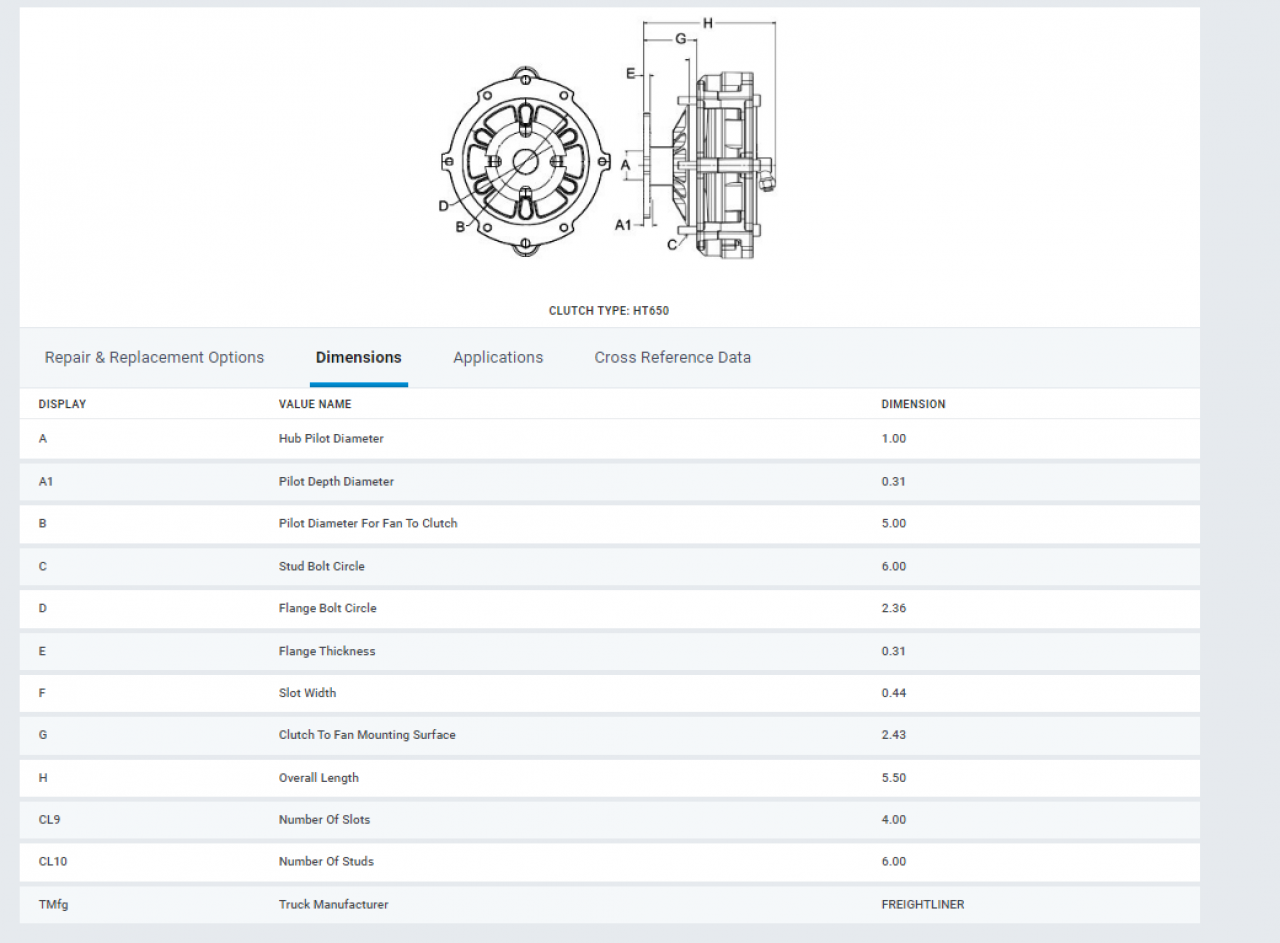 991455 | Cummins ISB6.7 Engine Fan Clutch for Sale