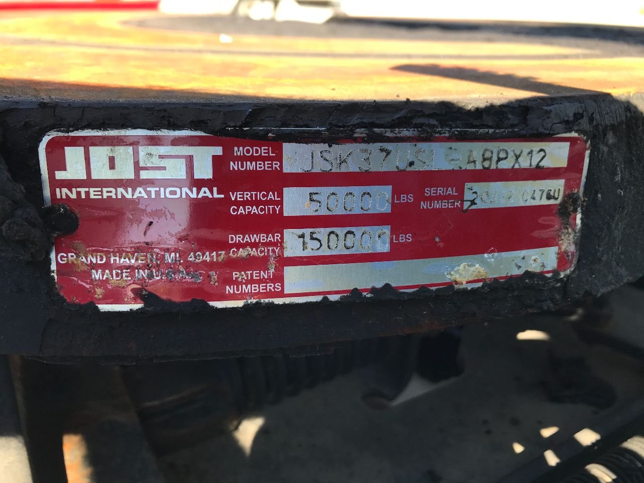 JSK37USL-A8PX12 | Jost JSK-37U Fifth Wheel for Sale