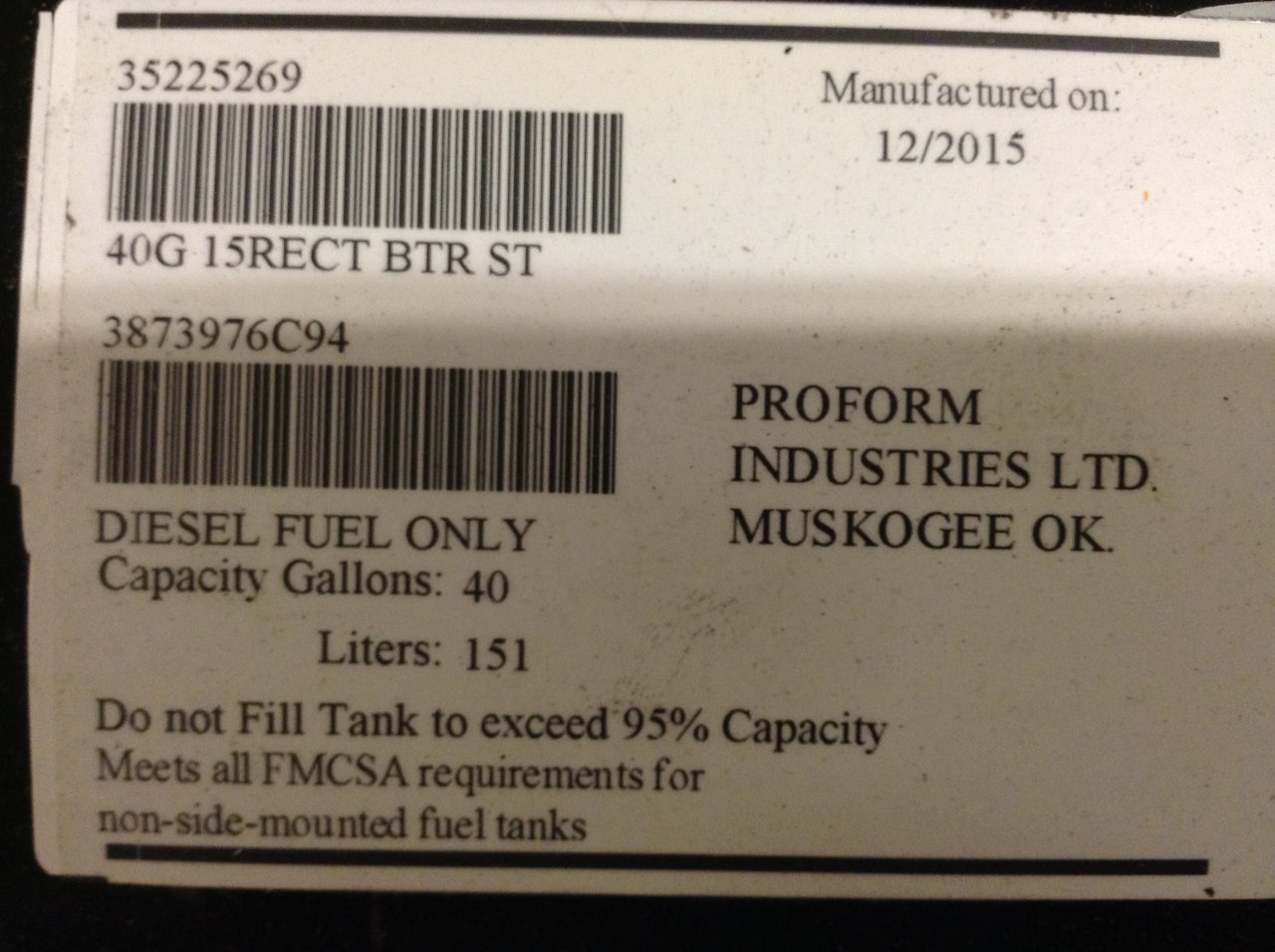 International 4600 Fuel Tank for Sale