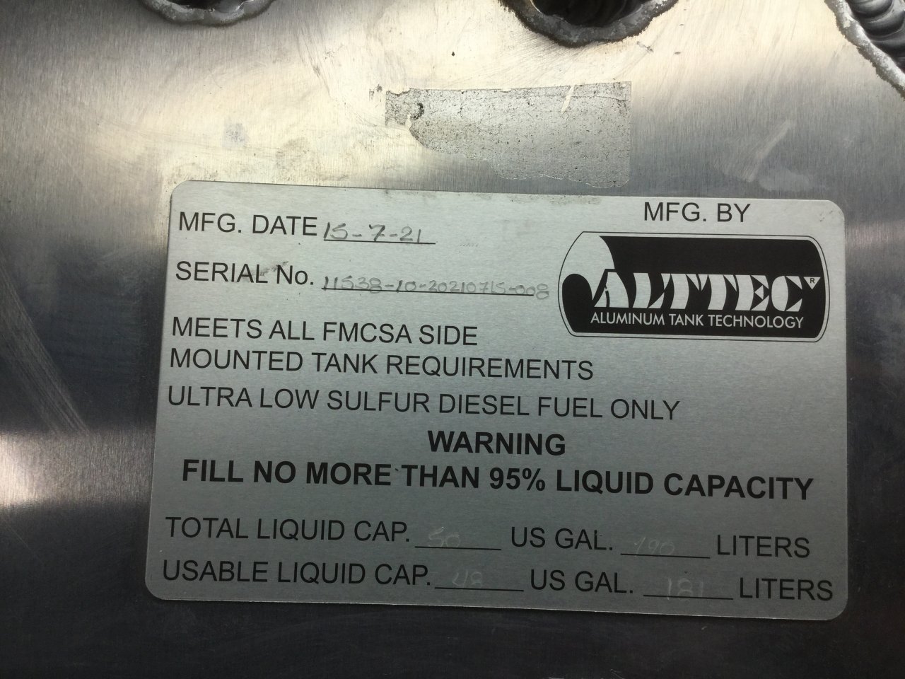 Ford F750 Fuel Tank for Sale