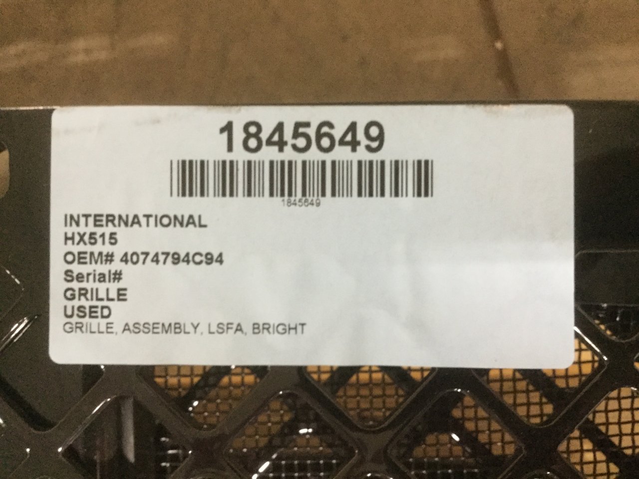 4074794C94 | International HX515 Grille for Sale