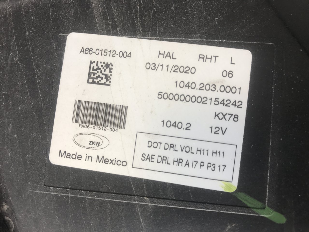 A66-01512-004 | Freightliner CASCADIA Headlamp for Sale