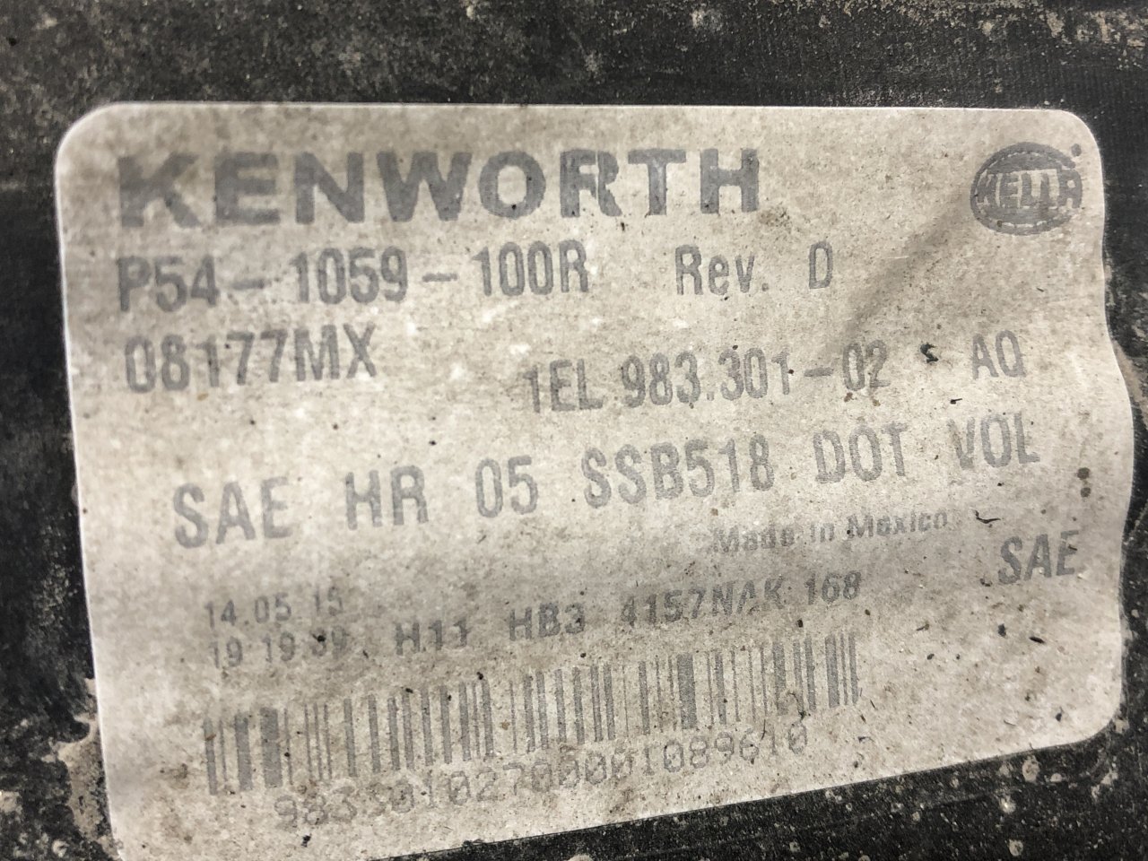 P54-1059-100R | Kenworth T660 Headlamp for Sale