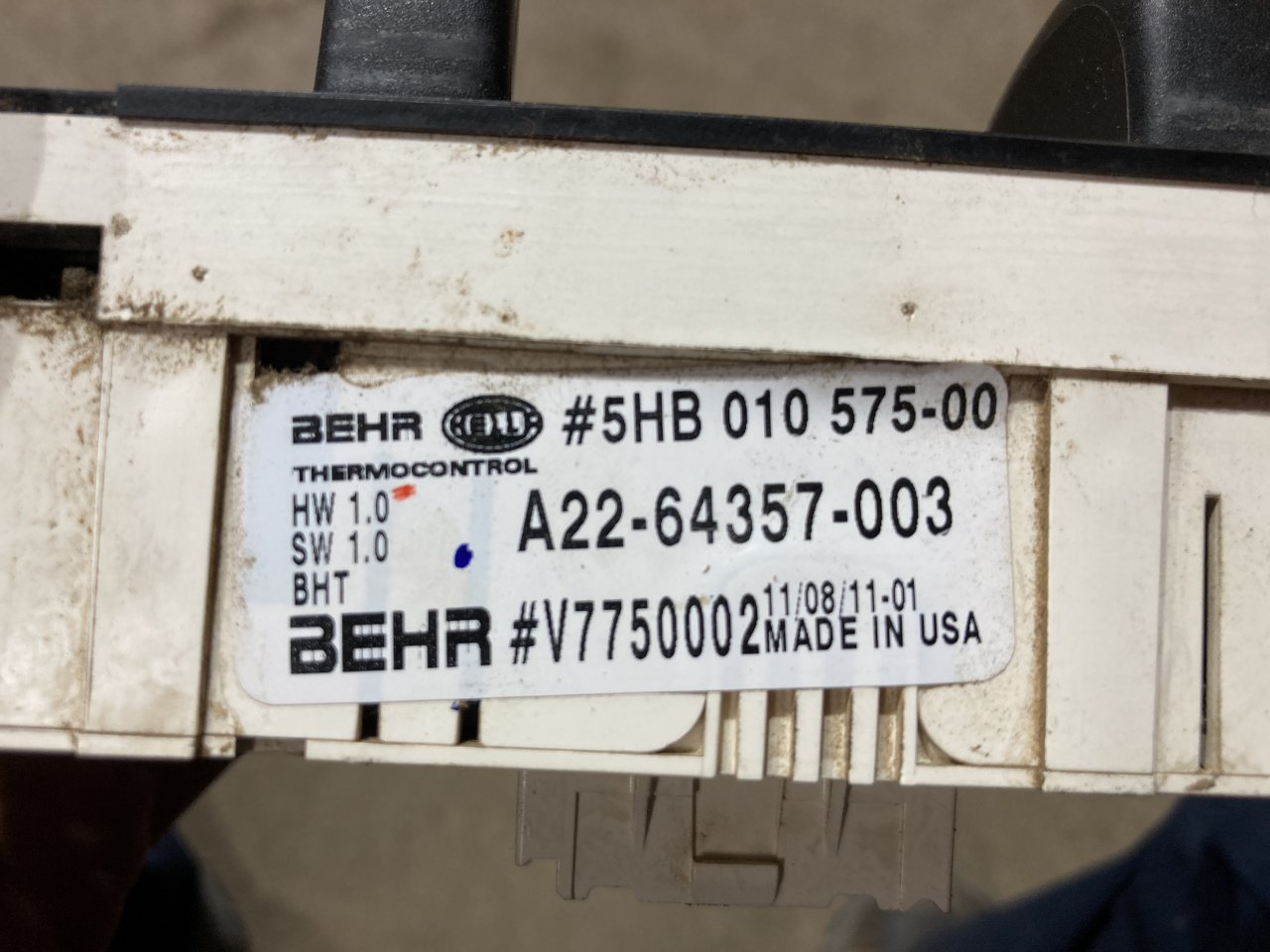 A22-64357-003 | Freightliner CORONADO Heater & AC Temperature Control for S
