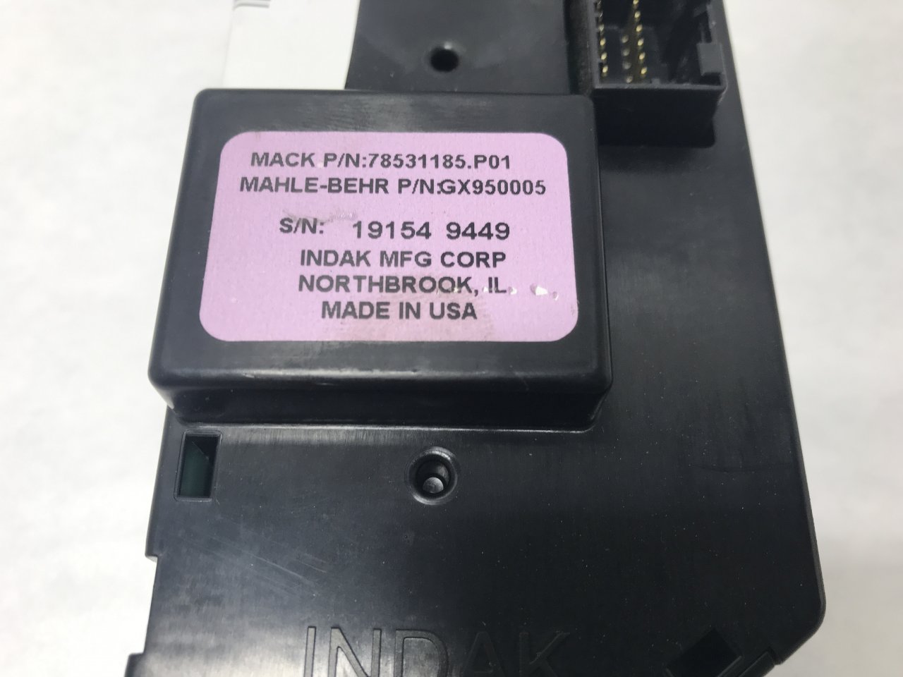 78531185.P01 | Mack ANTHEM (AN) Heater & AC Temperature Control for Sale